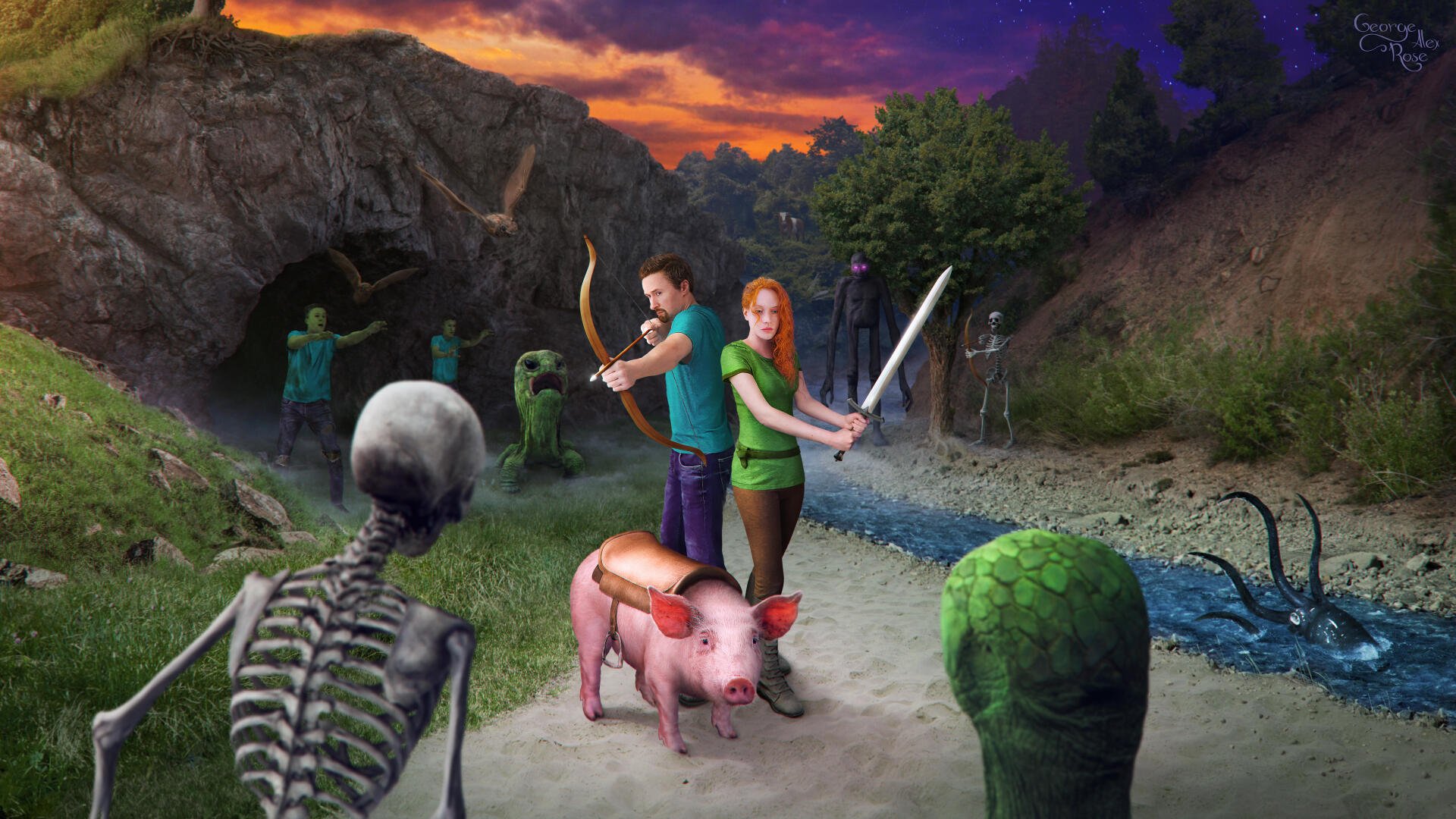 Epic 4K Minecraft Adventure: Alex, Creeper, Enderman & Friends Battle ...