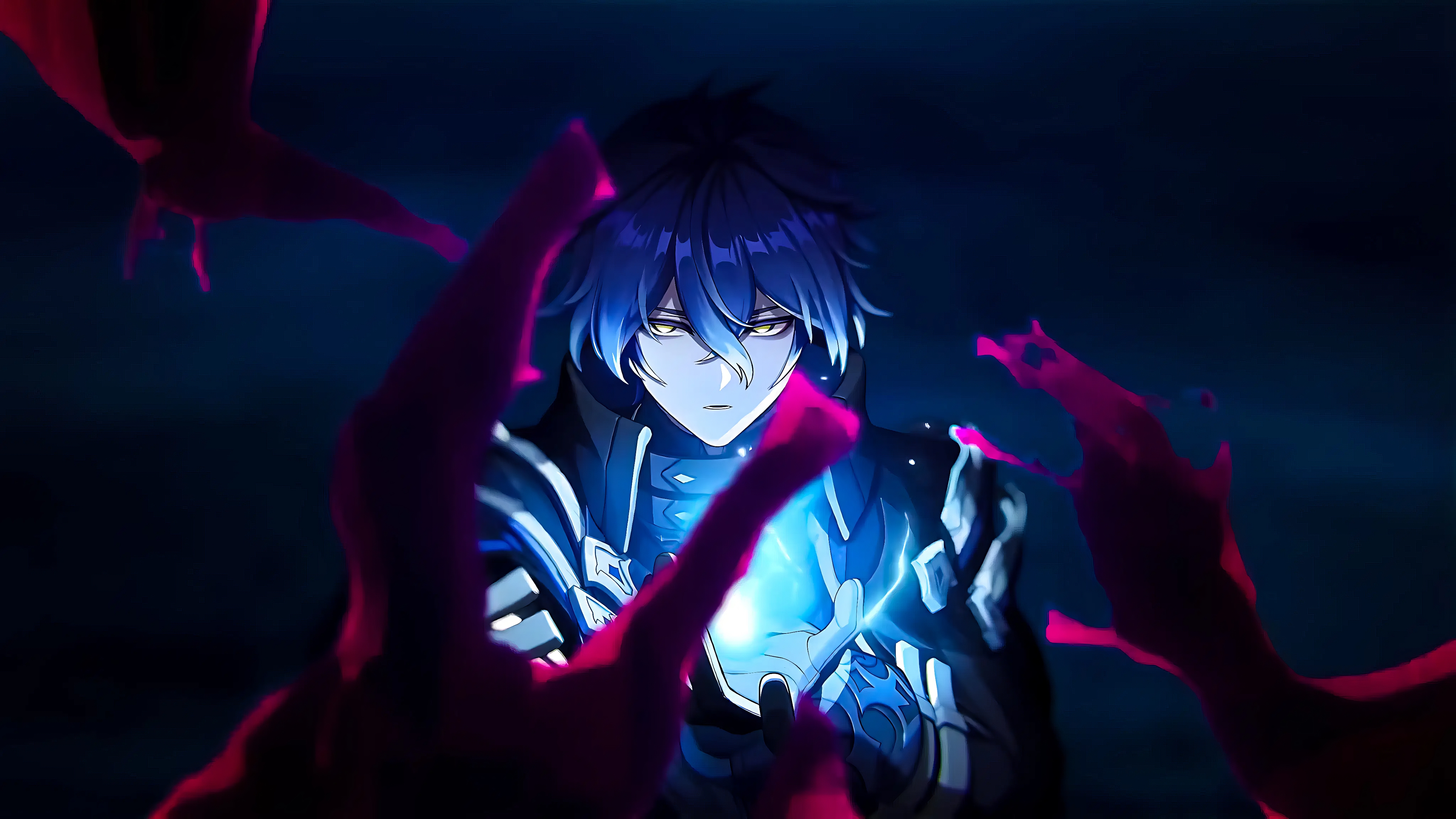 Flins | Genshin Impact 4K Ultra HD Wallpaper — Shrouded Glow