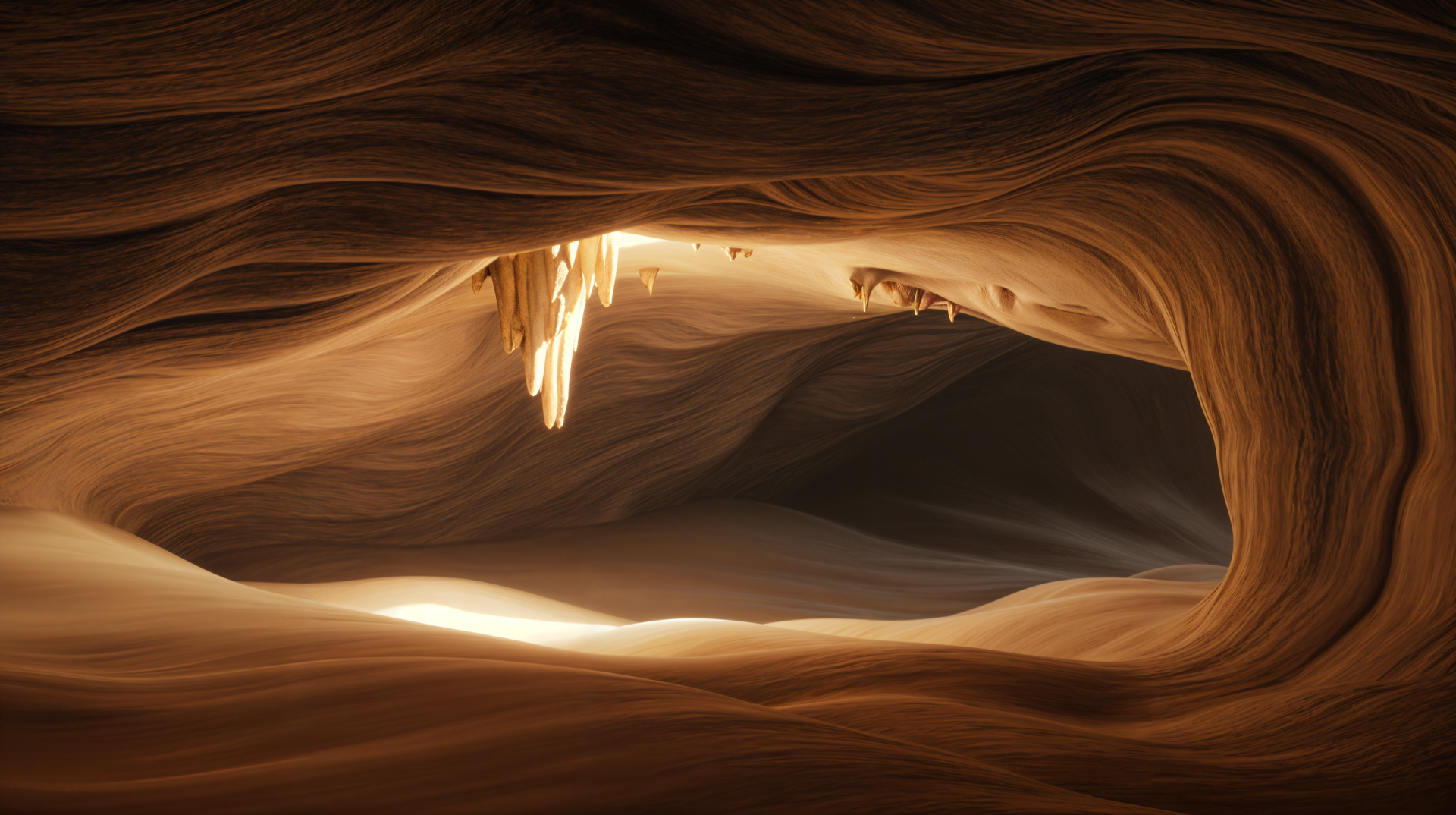 Cavern Glow — 4K Ultra HD Wallpaper by QuantumCurator