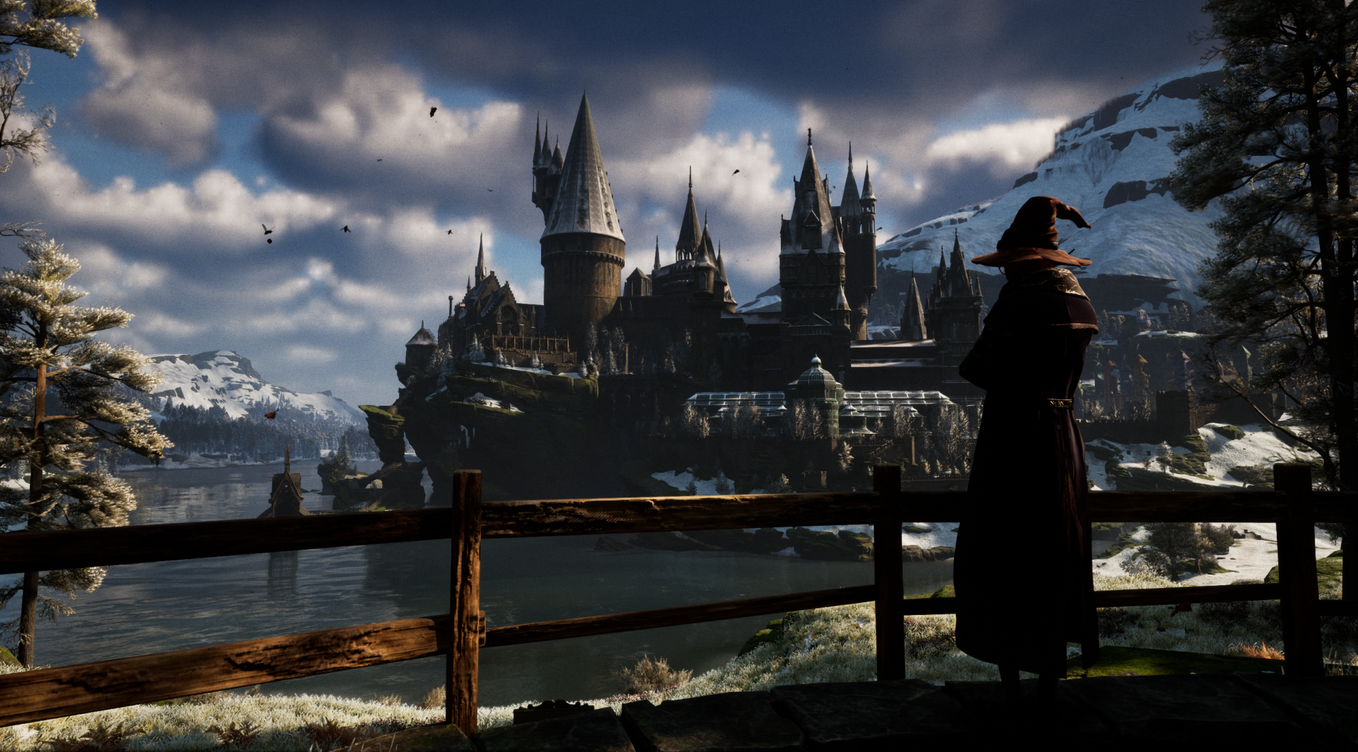Hogwarts Legacy - Castle Overlook (HD Gaming Wallpaper)