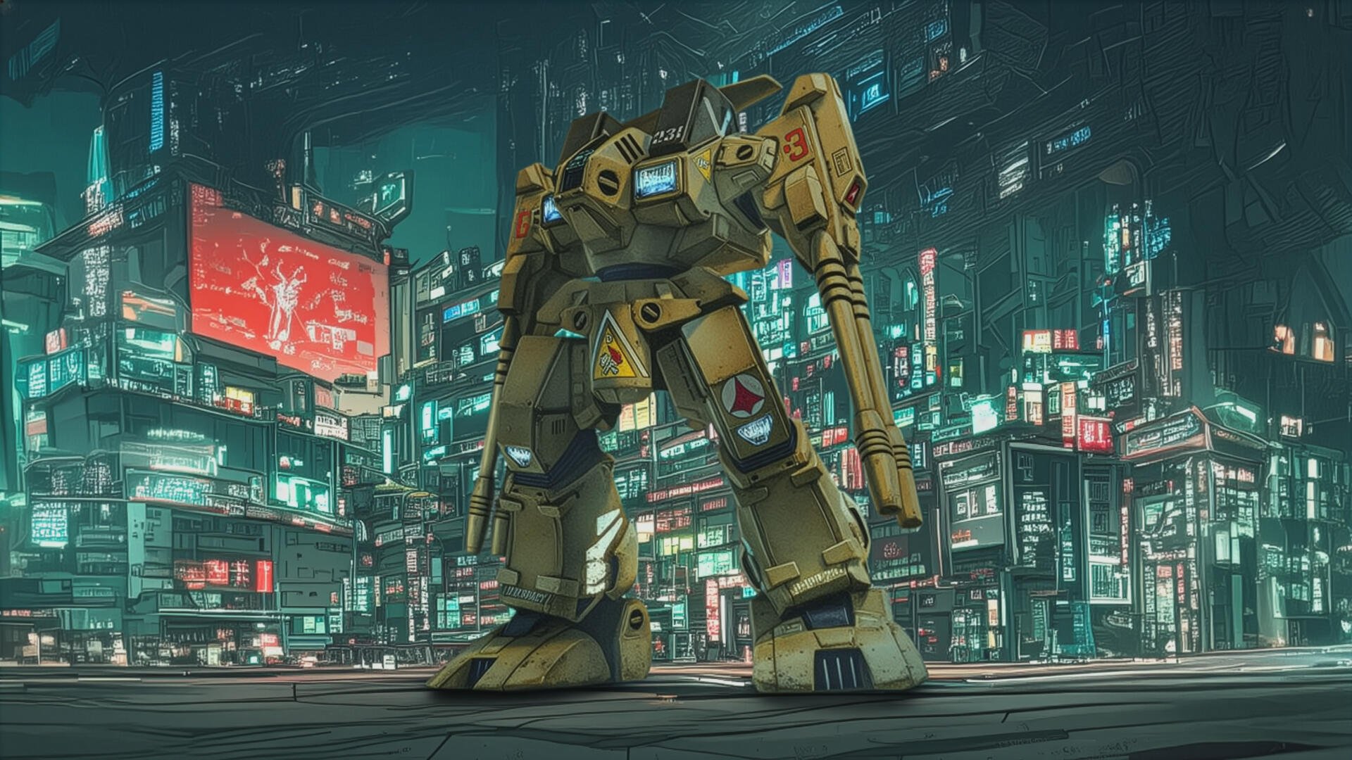 Neon Sentinel — Macross (Robotech) HD Wallpaper