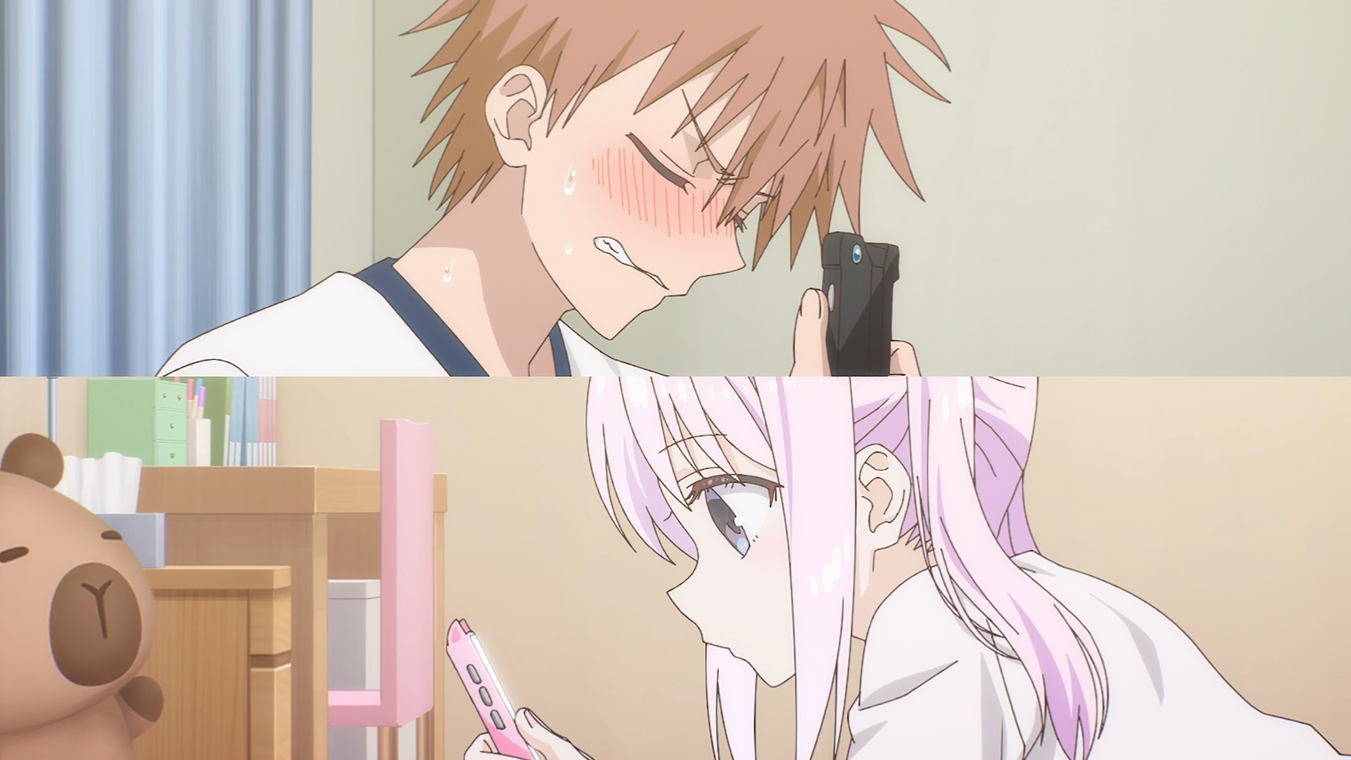 Inexpressive Kashiwada & Expressive Oota — Anime HD Wallpaper