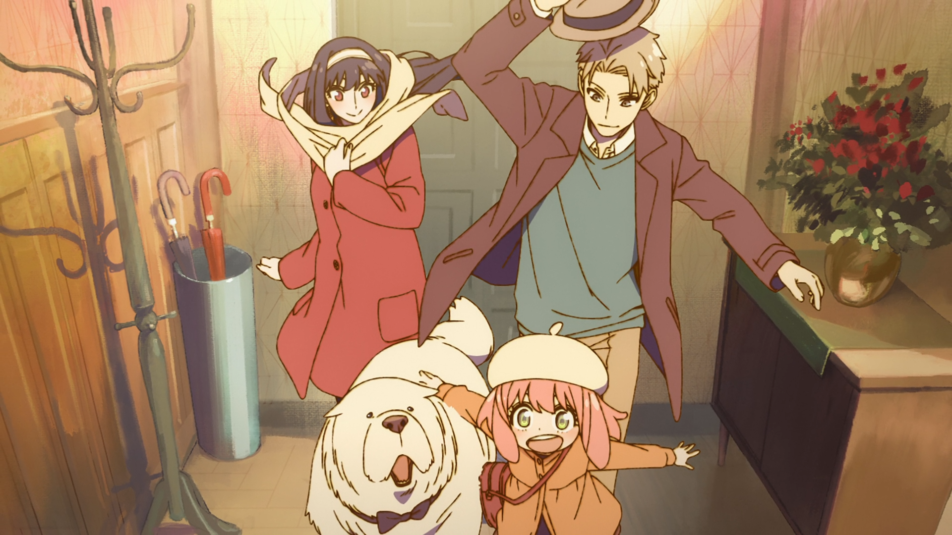 Spy x Family - Forger Family Walk: Loid, Yor, Anya & Bond (HD Wallpaper ...