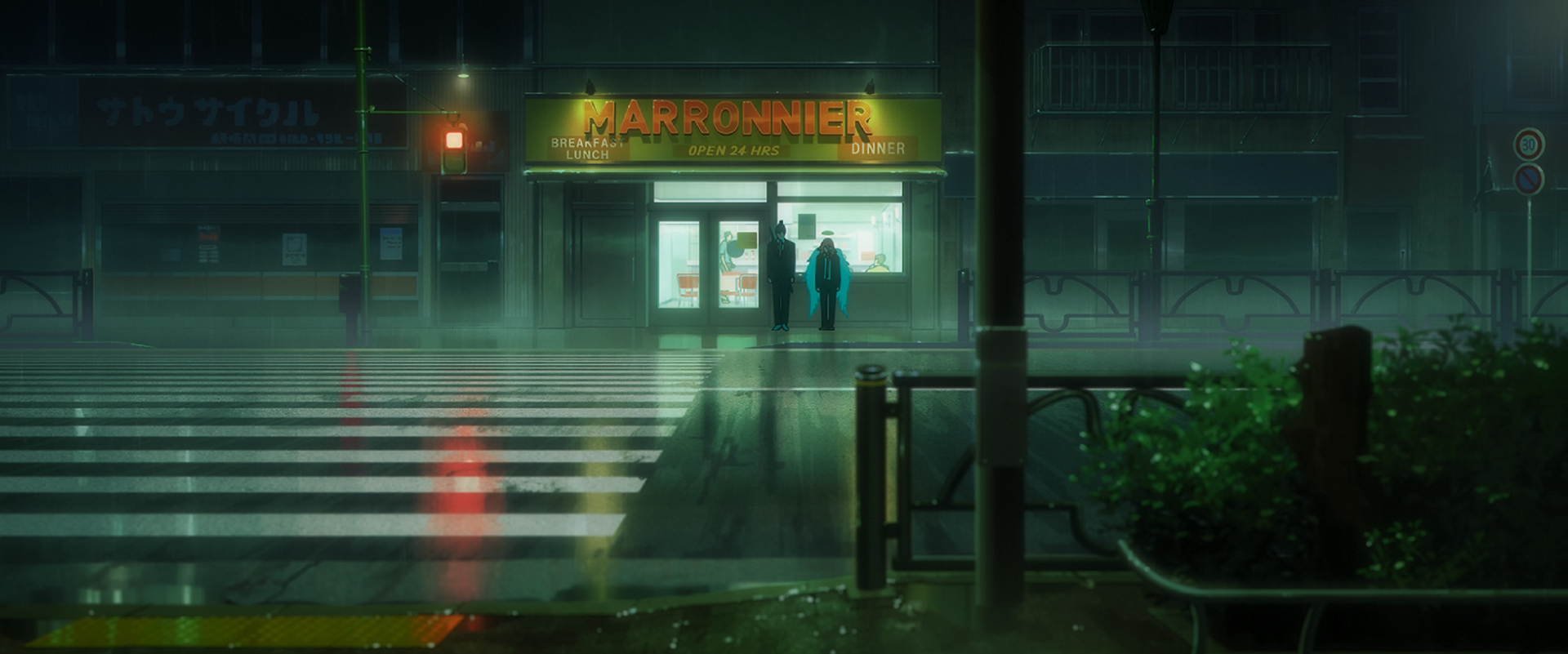 Midnight Neon Shop — Chainsaw Man (HD Wallpaper) | 3048x1272 ...