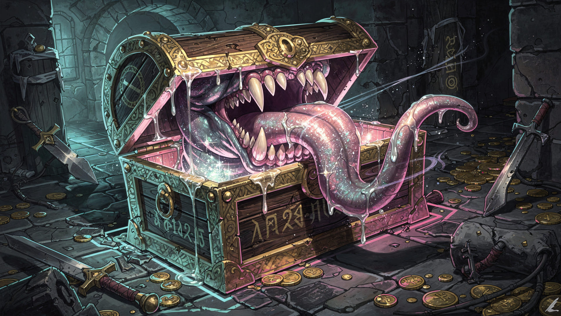 Mimic's Greedy Maw — 2K Quad HD Fantasy Wallpaper by QuantumCurator ...
