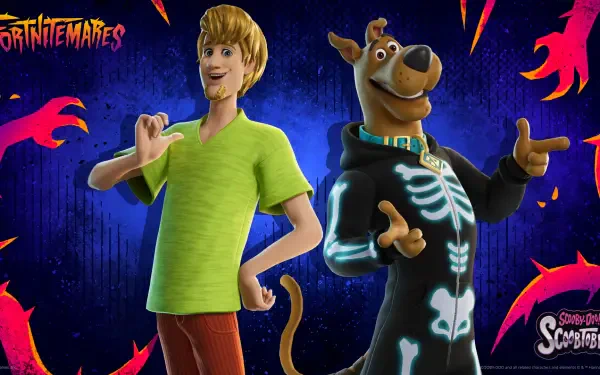 Fortnite x Scoob!: Shaggy & Scooby HD Wallpaper