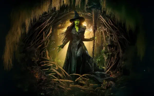 Wicked: A Stunning 4K Ultra HD Wallpaper Featuring Ariana Grande ...