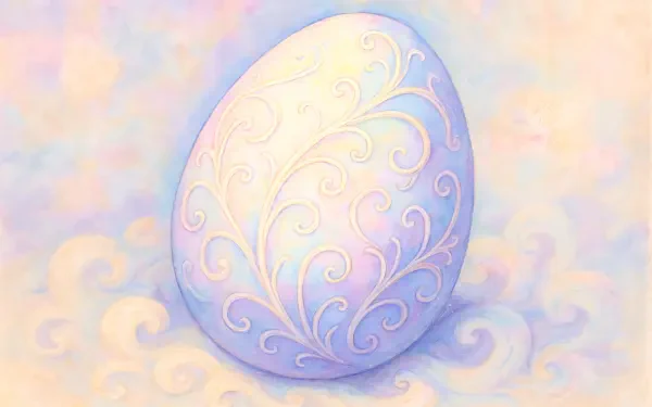 Ethereal Filigree Egg — 4K Fantasy Wallpaper by QuantumCurator