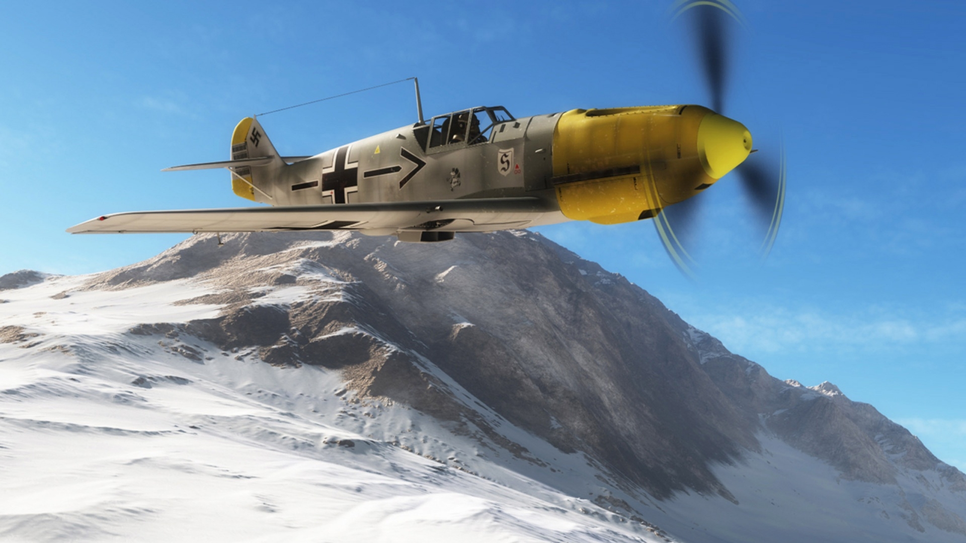 Download Military Aircraft Messerschmitt Bf 109 HD Wallpaper