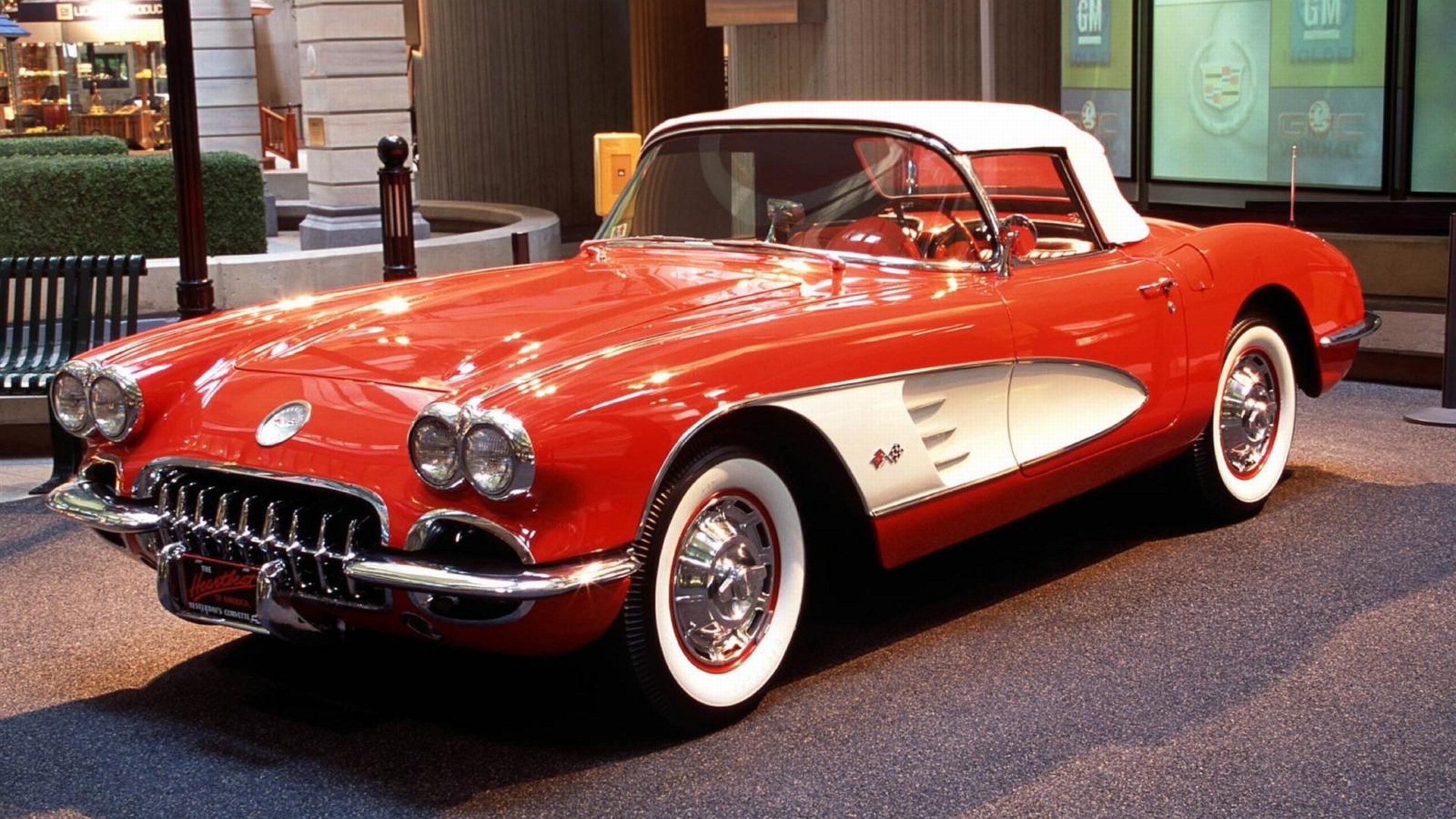 Cherry Red Chevrolet Corvette — HD Classic Car Wallpaper | 1920x1080 ...