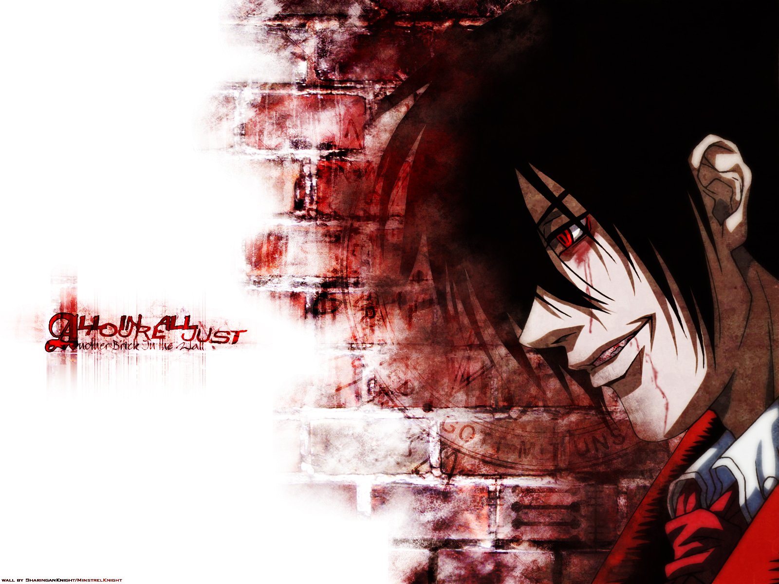 Hellsing HD Wallpaper — Crimson Smile | 1600x1200 | Wallpaper Abyss