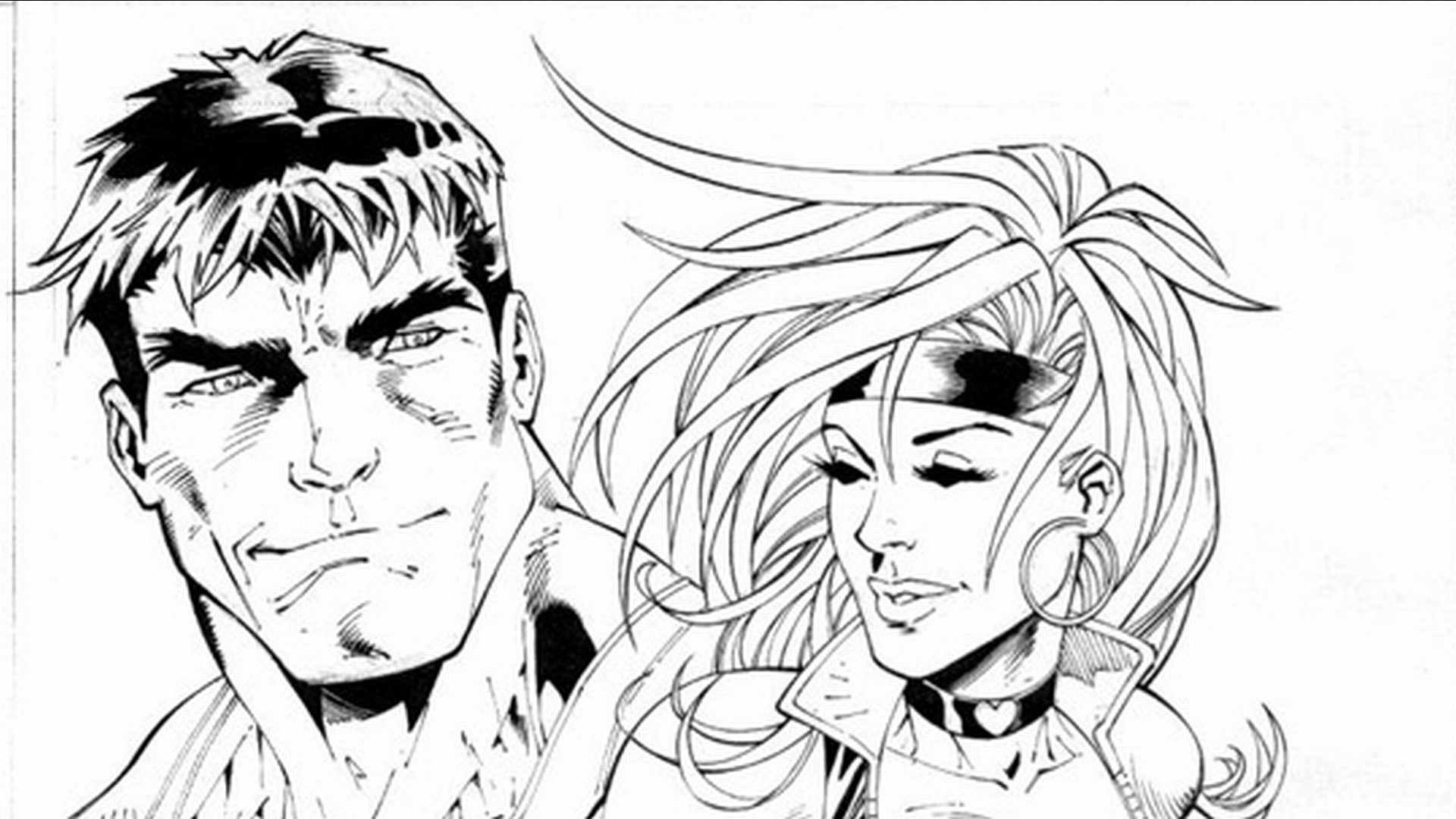 Download Comic Red Monika HD Wallpaper