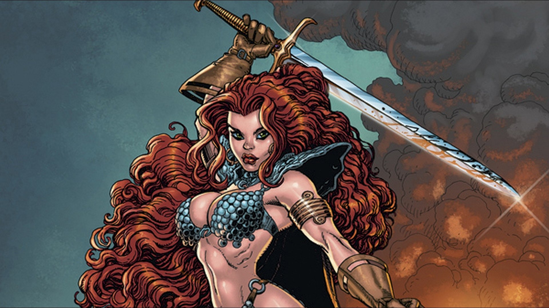Download Comic Red Sonja HD Wallpaper