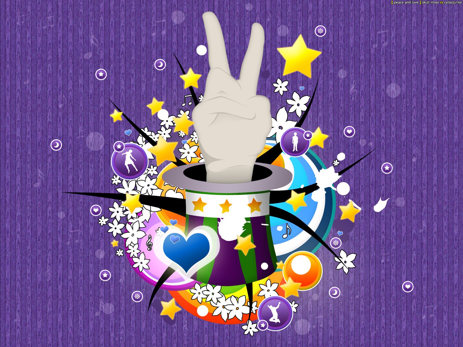 Whimsical Magic: A Vibrant Vector HD Wallpaper