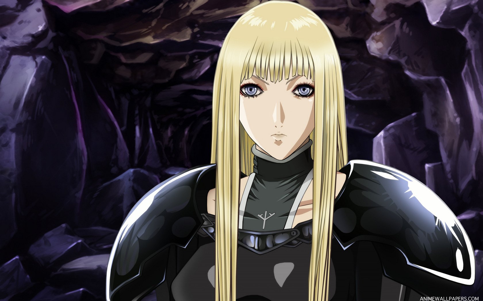 Claymore Anime HD Wallpaper: Fierce Warrior in the Shadows