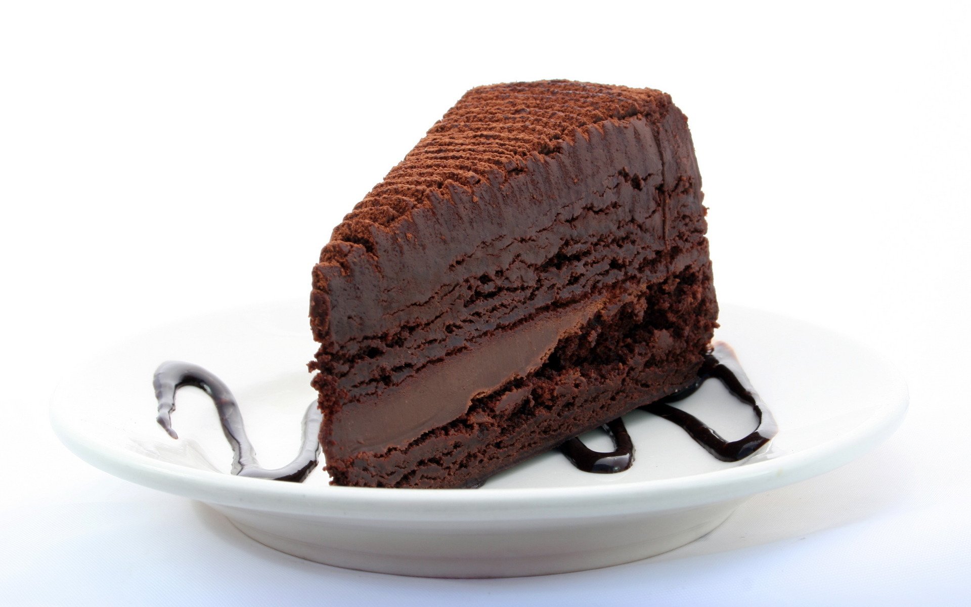 Decadent Chocolate Cake HD Wallpaper: A Sweet Food Delight