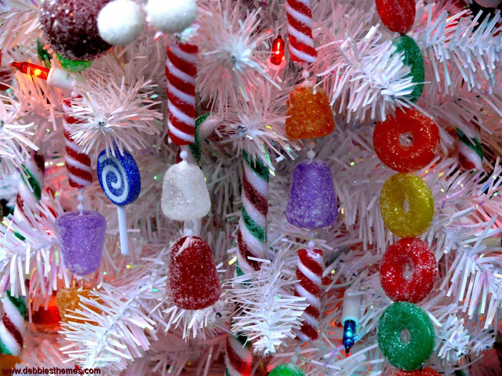 Festive Holiday Cheer: Vibrant Christmas Ornaments HD Wallpaper ...