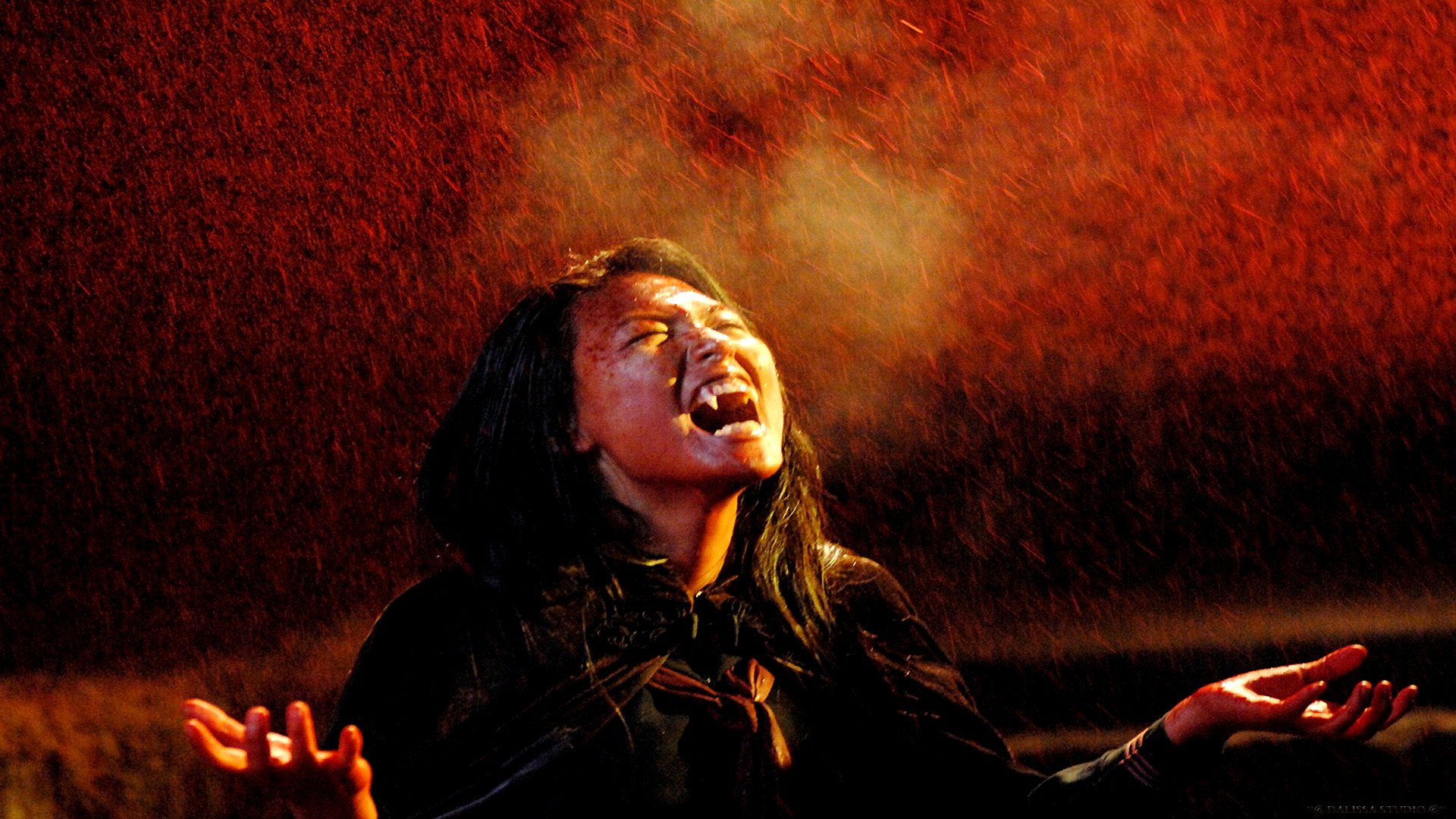 Red Rain: Vampire's Embrace — Fantasy HD Wallpaper | 1920x1080 ...