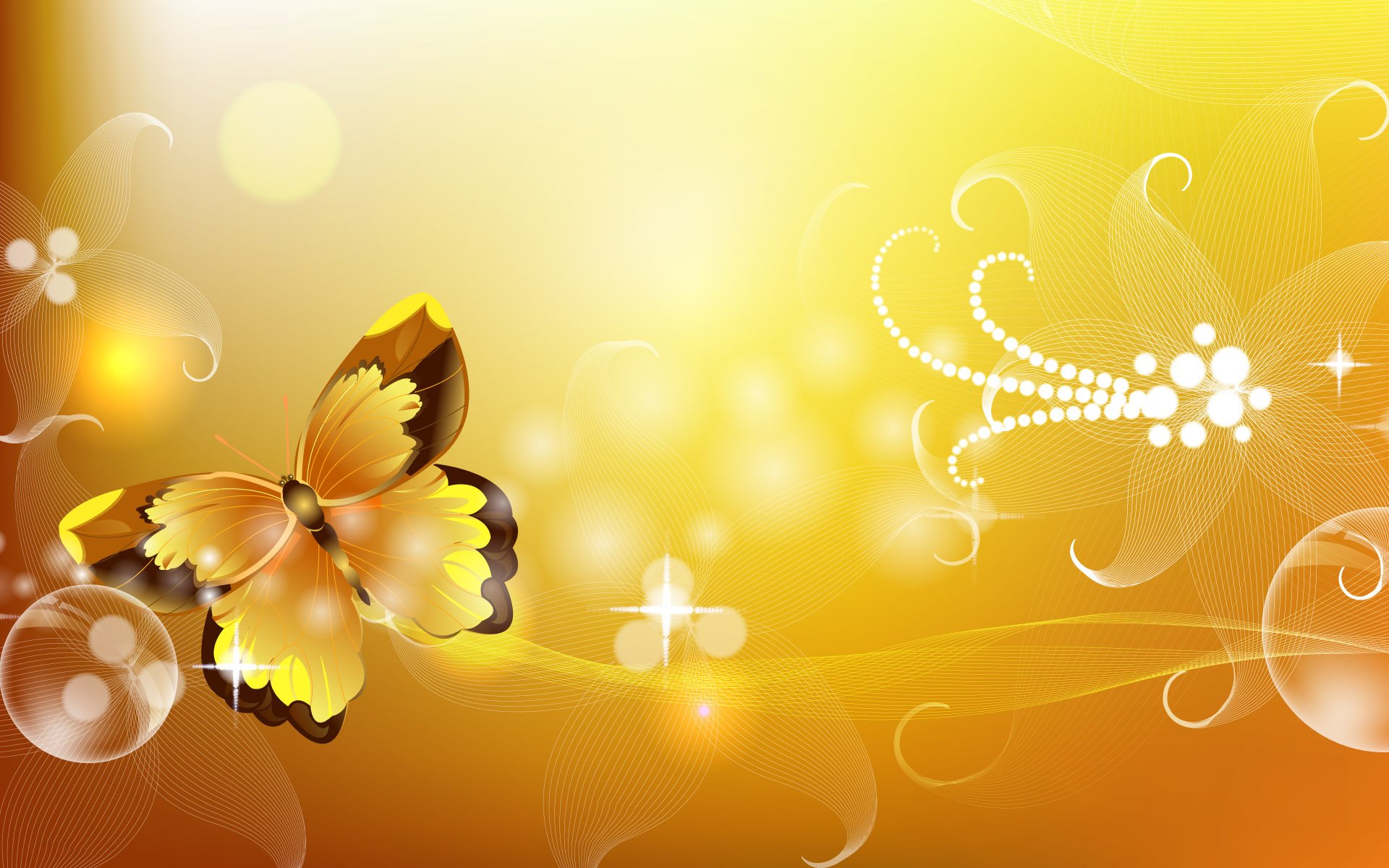 Radiant Artistic Butterfly HD Wallpaper