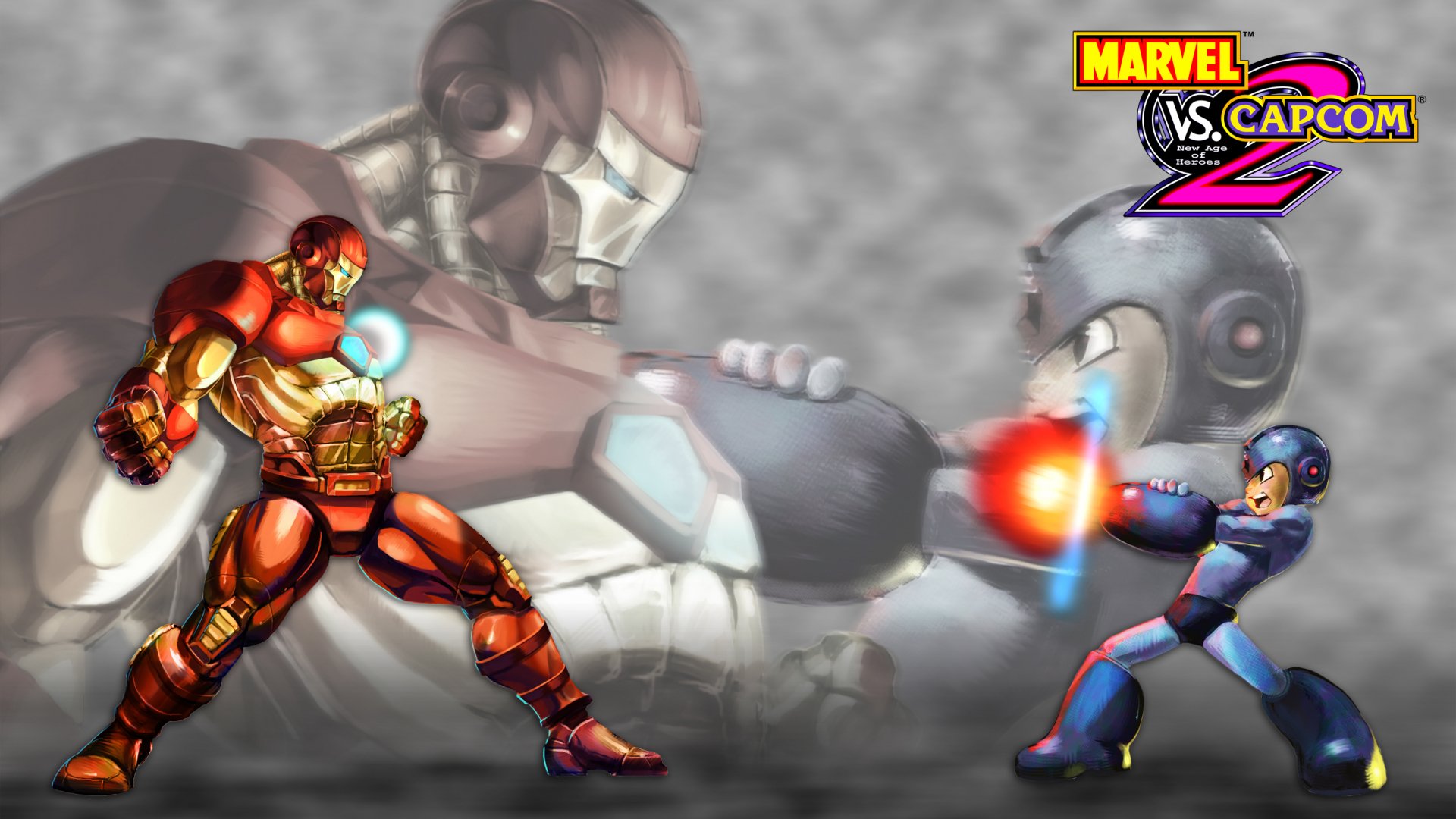 Download Iron Man Video Game Marvel Vs. Capcom 2 HD Wallpaper