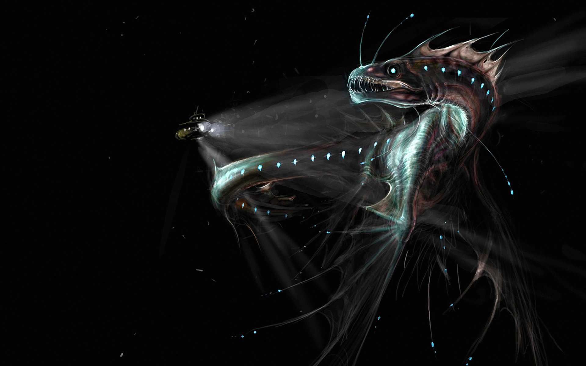Epic Fantasy Sea Monster HD Wallpaper by Jonah Lobe | 2560x1600 ...