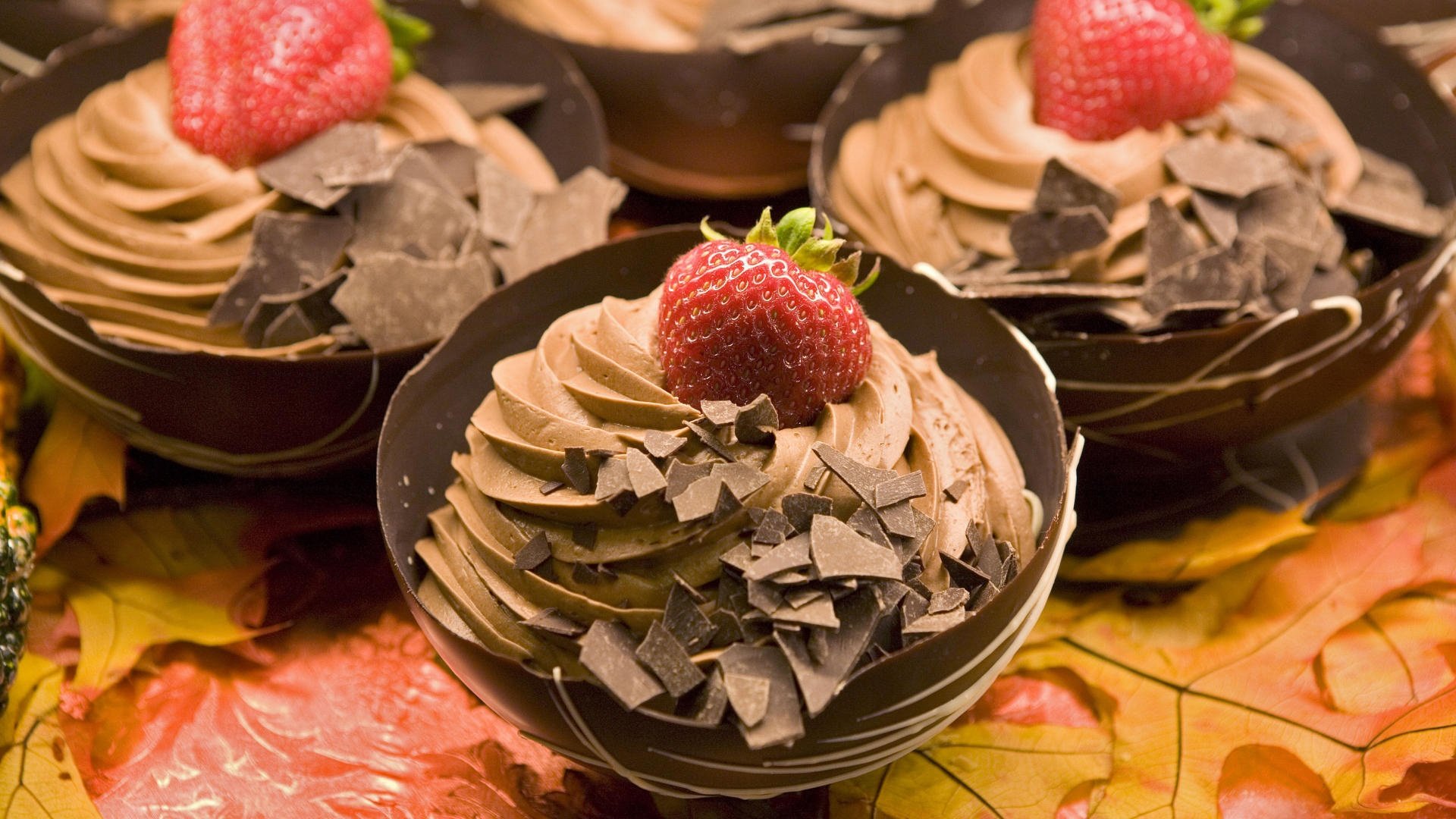 Decadent Strawberry Chocolate Dessert — HD Food Delight | 1920x1080 ...