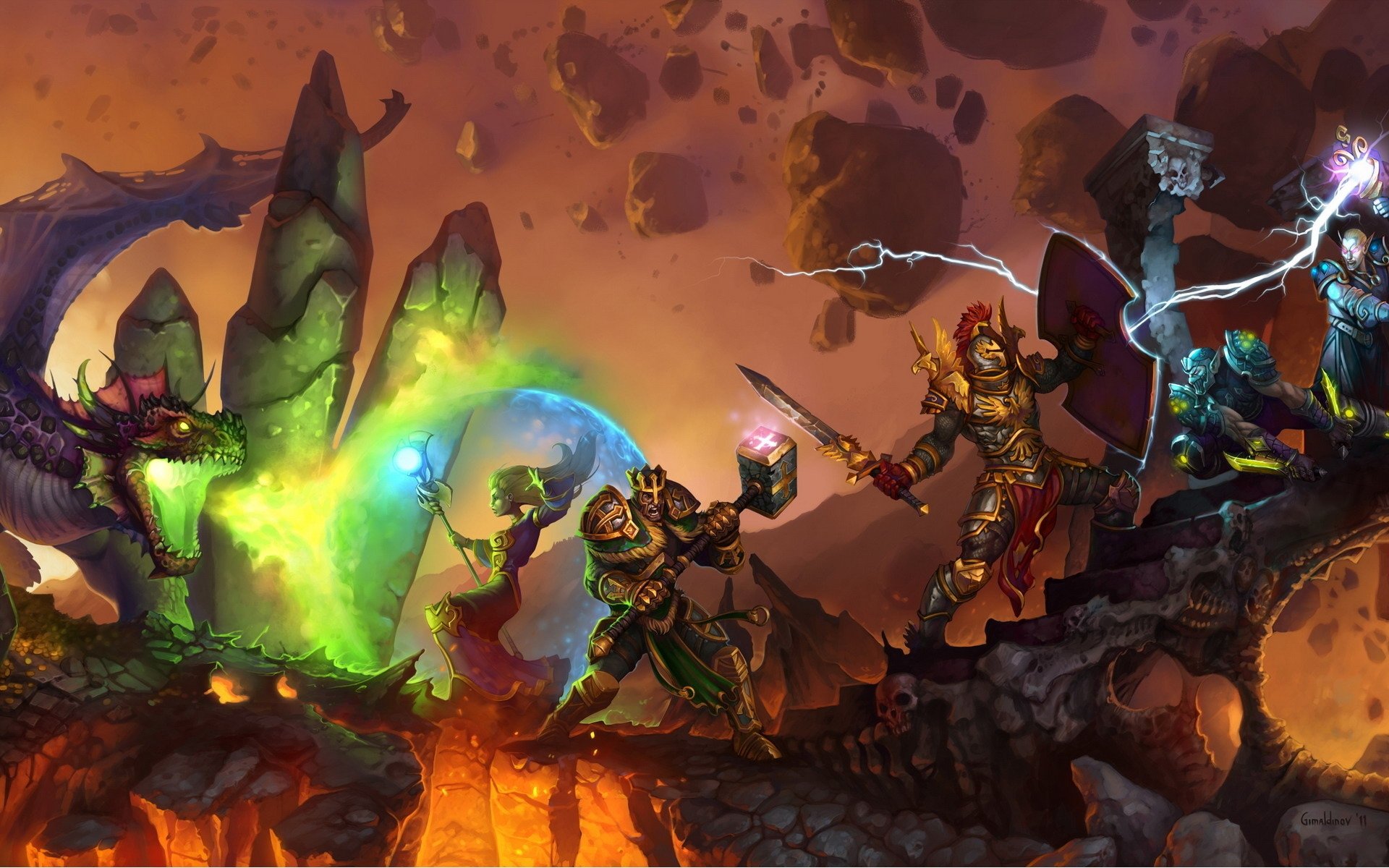 Download Fantasy Battle HD Wallpaper | 1920x1200 | Wallpaper Abyss