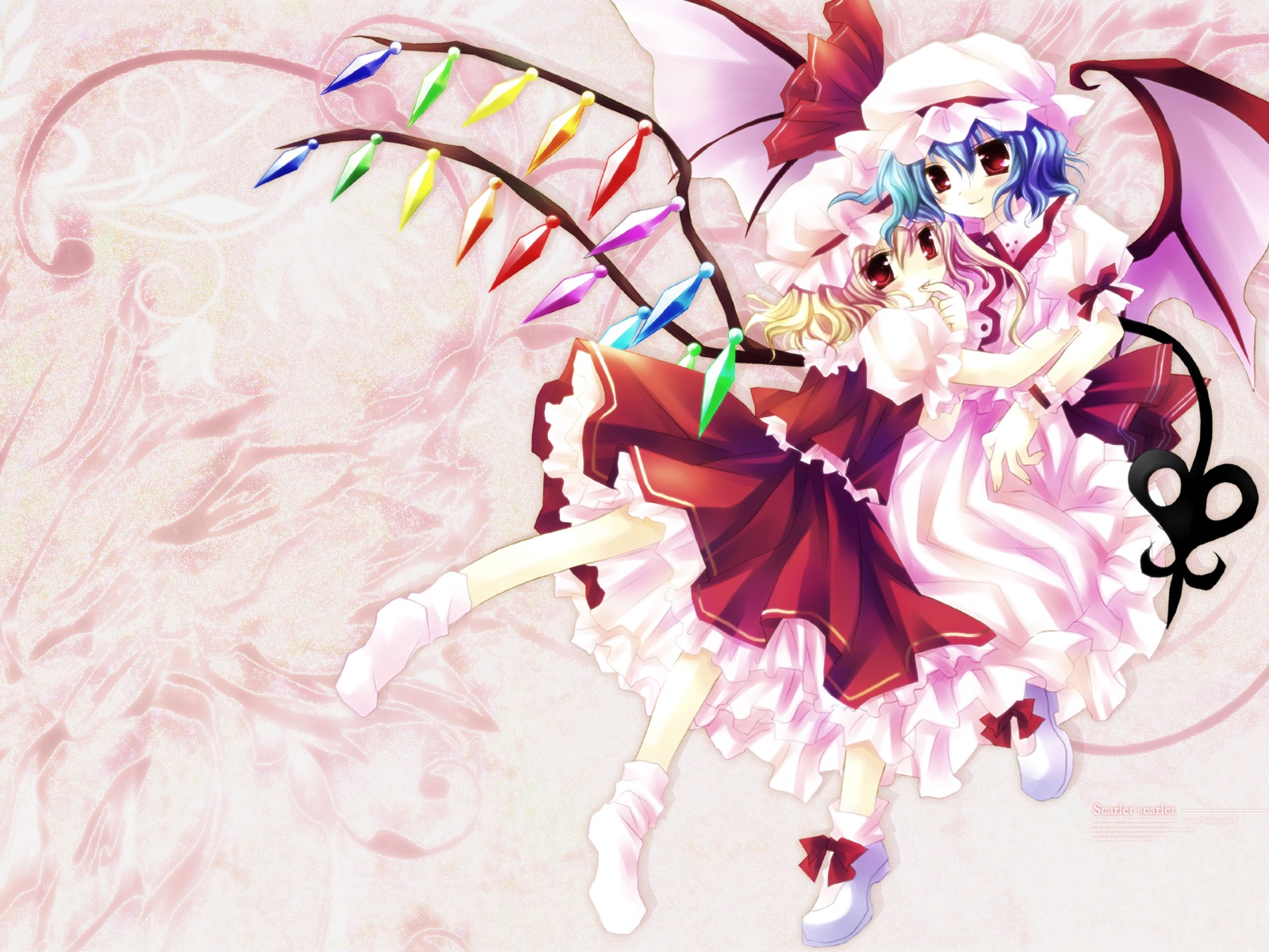 Download Remilia Scarlet Flandre Scarlet Anime Touhou Wallpaper