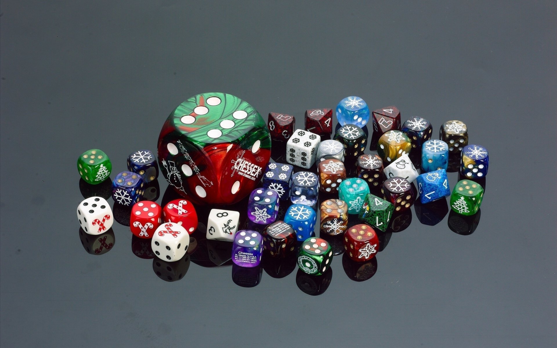 2K Quad-HD Dice Array — Colorful Man-Made Dice Wallpaper | 2560x1600 ...