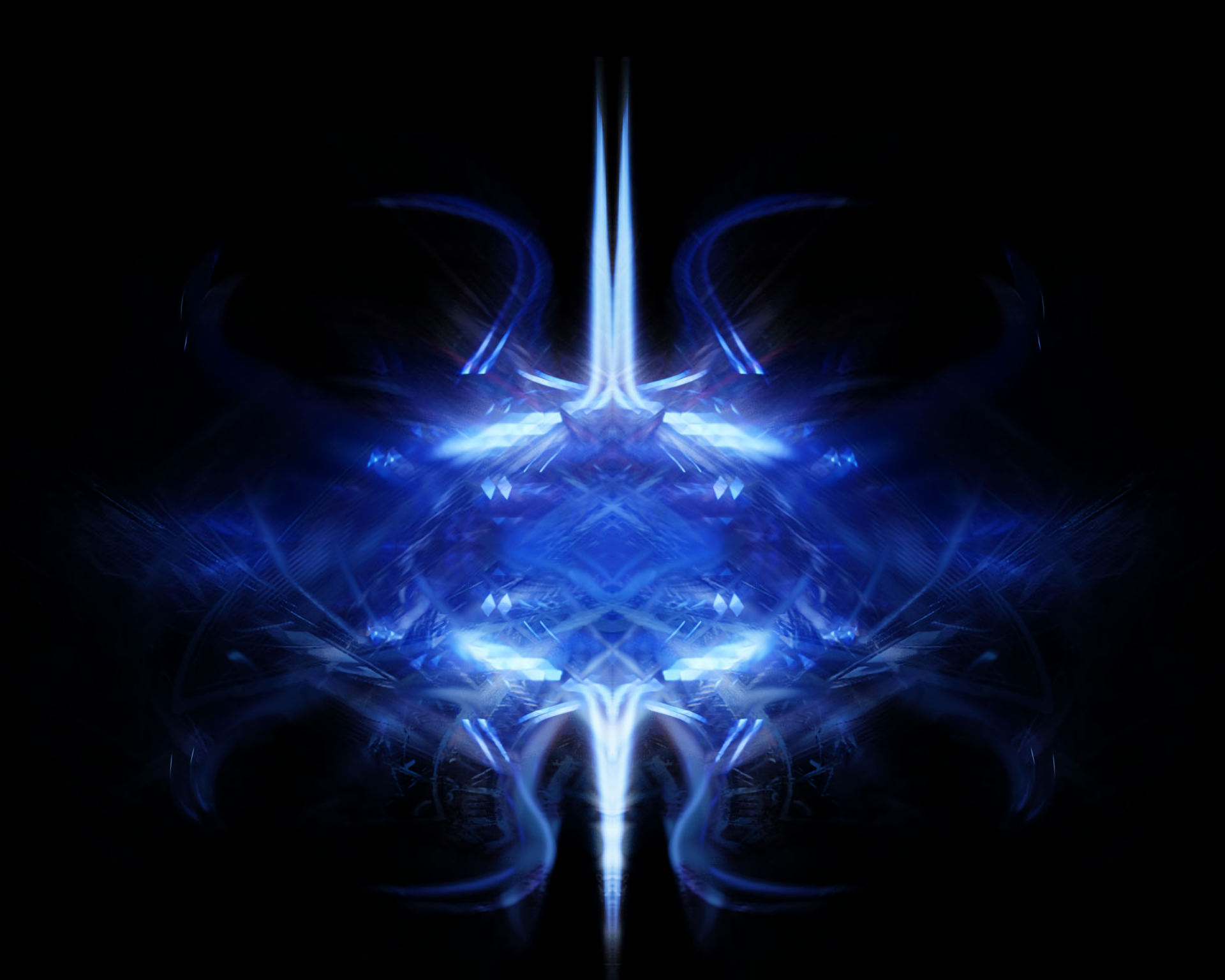 Luminous Blue Abstract HD Wallpaper