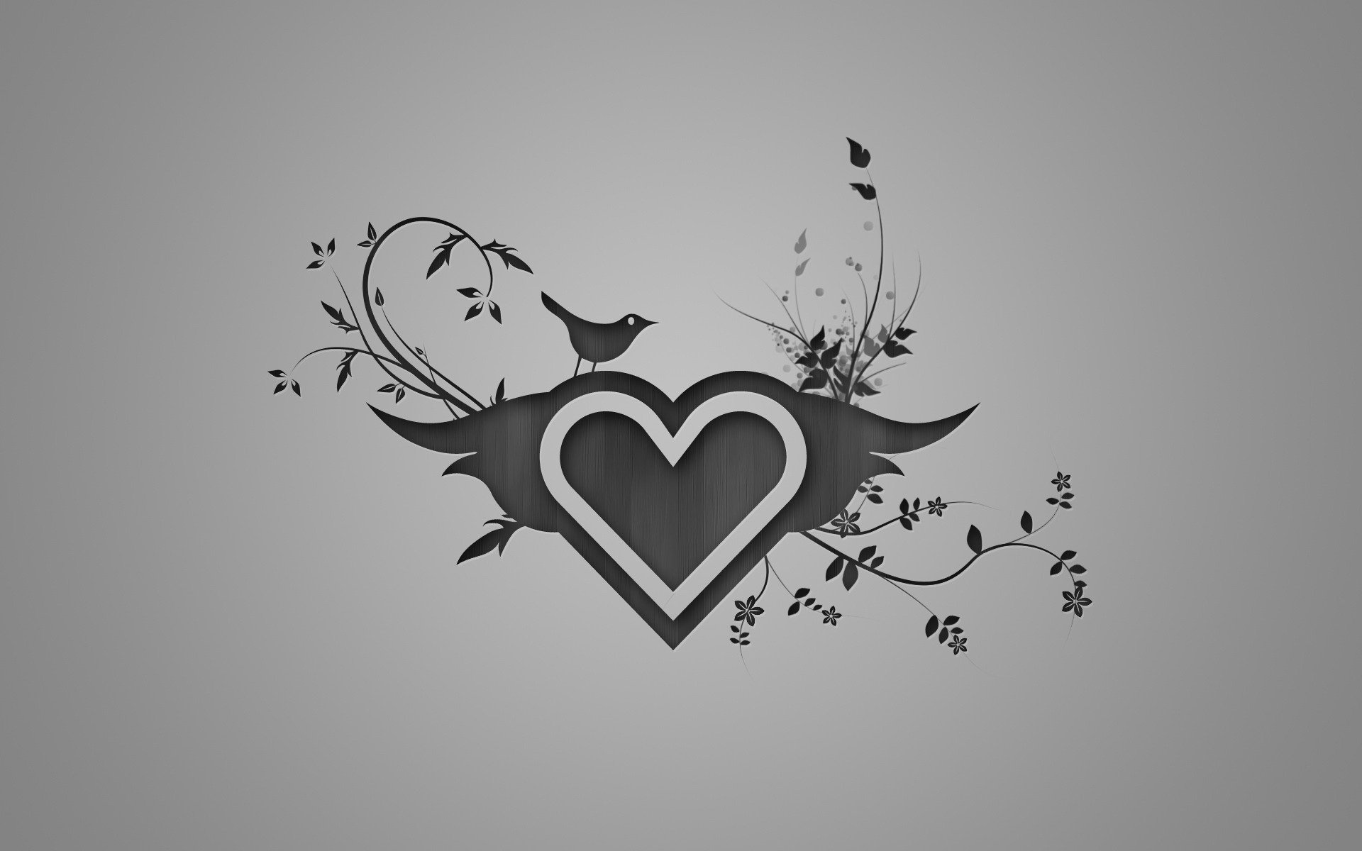 Artistic Love: A Heartfelt HD Wallpaper