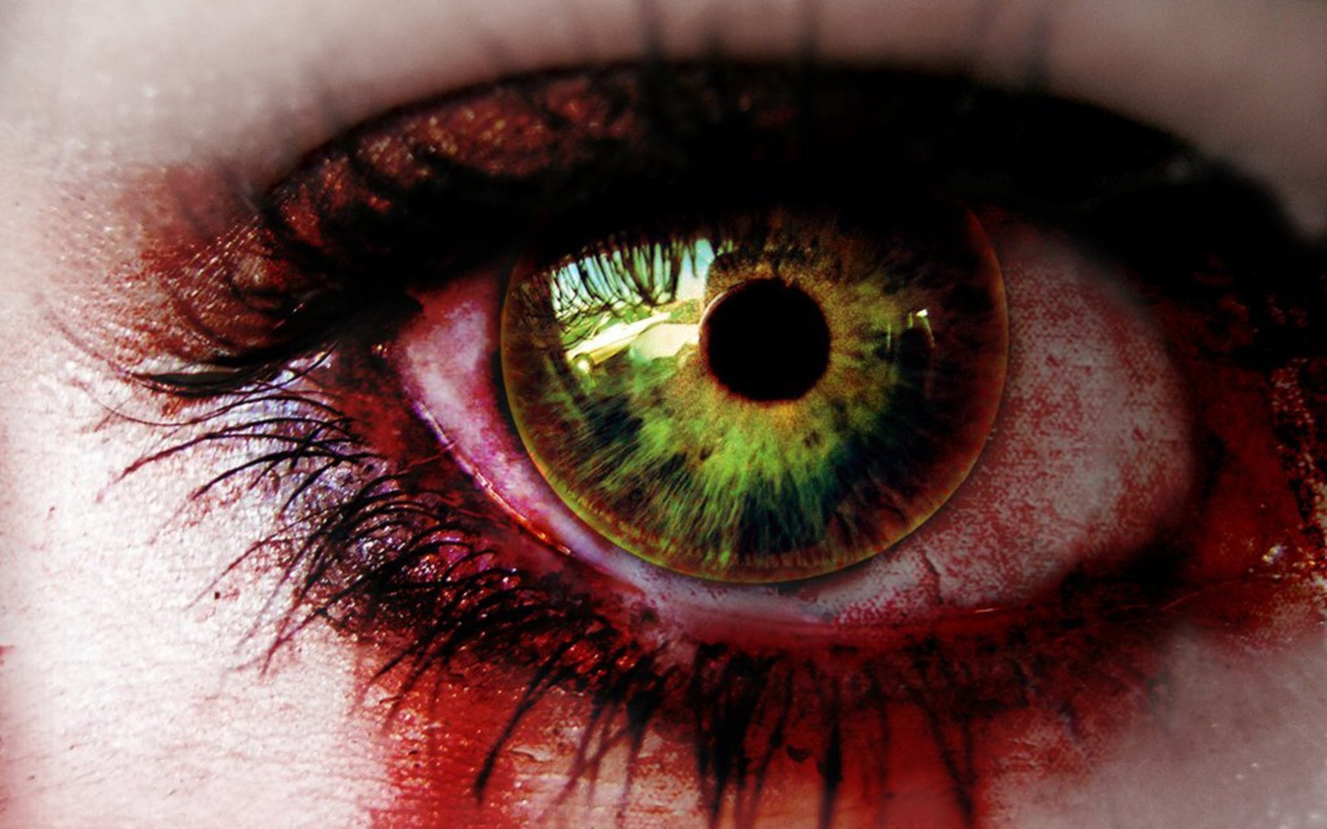 Dark Zombie Eye - HD Wallpaper by zombie