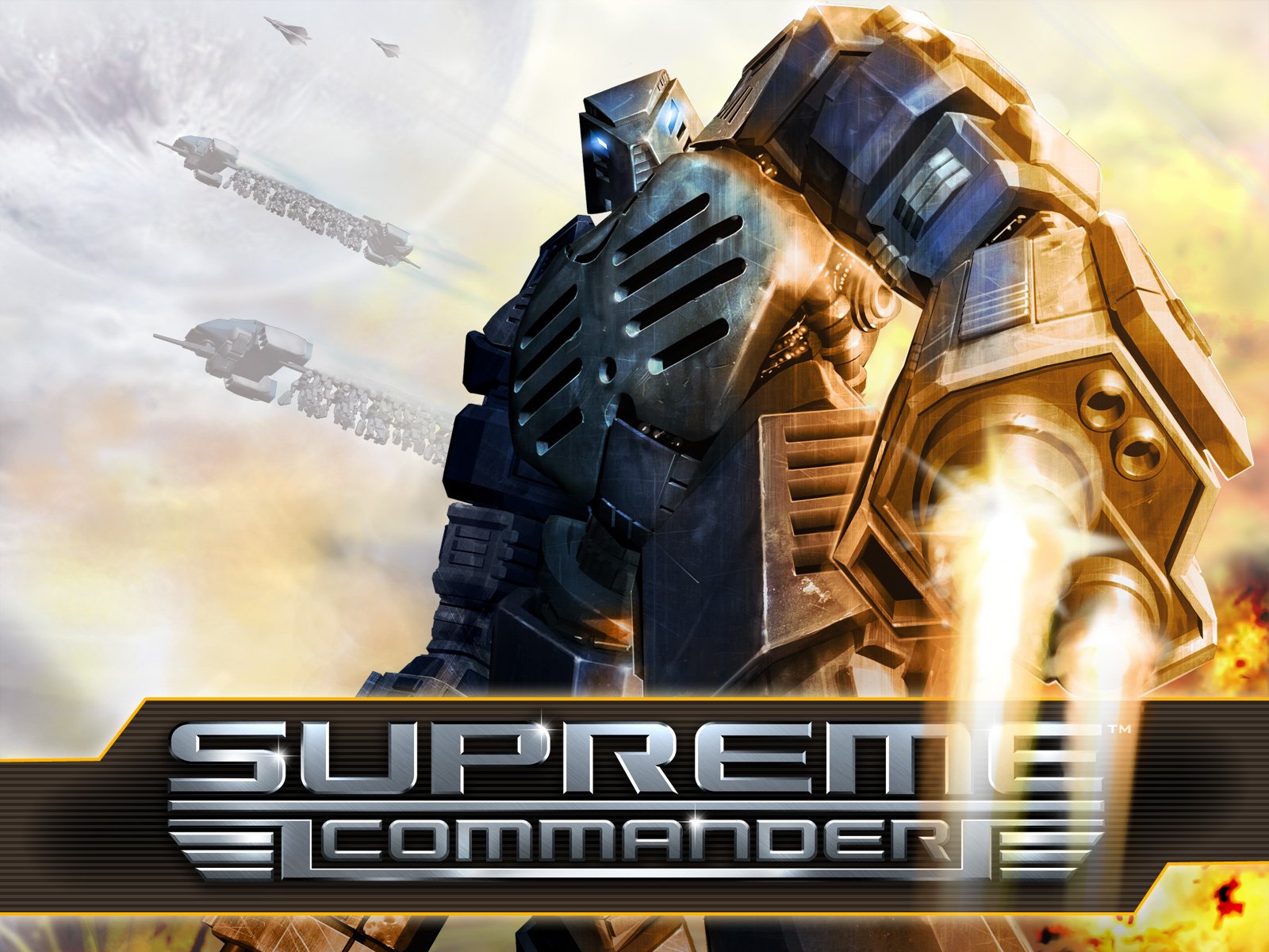Supreme Commander HD Titan Mech Wallpaper 1600x1200 Wallpaper Abyss