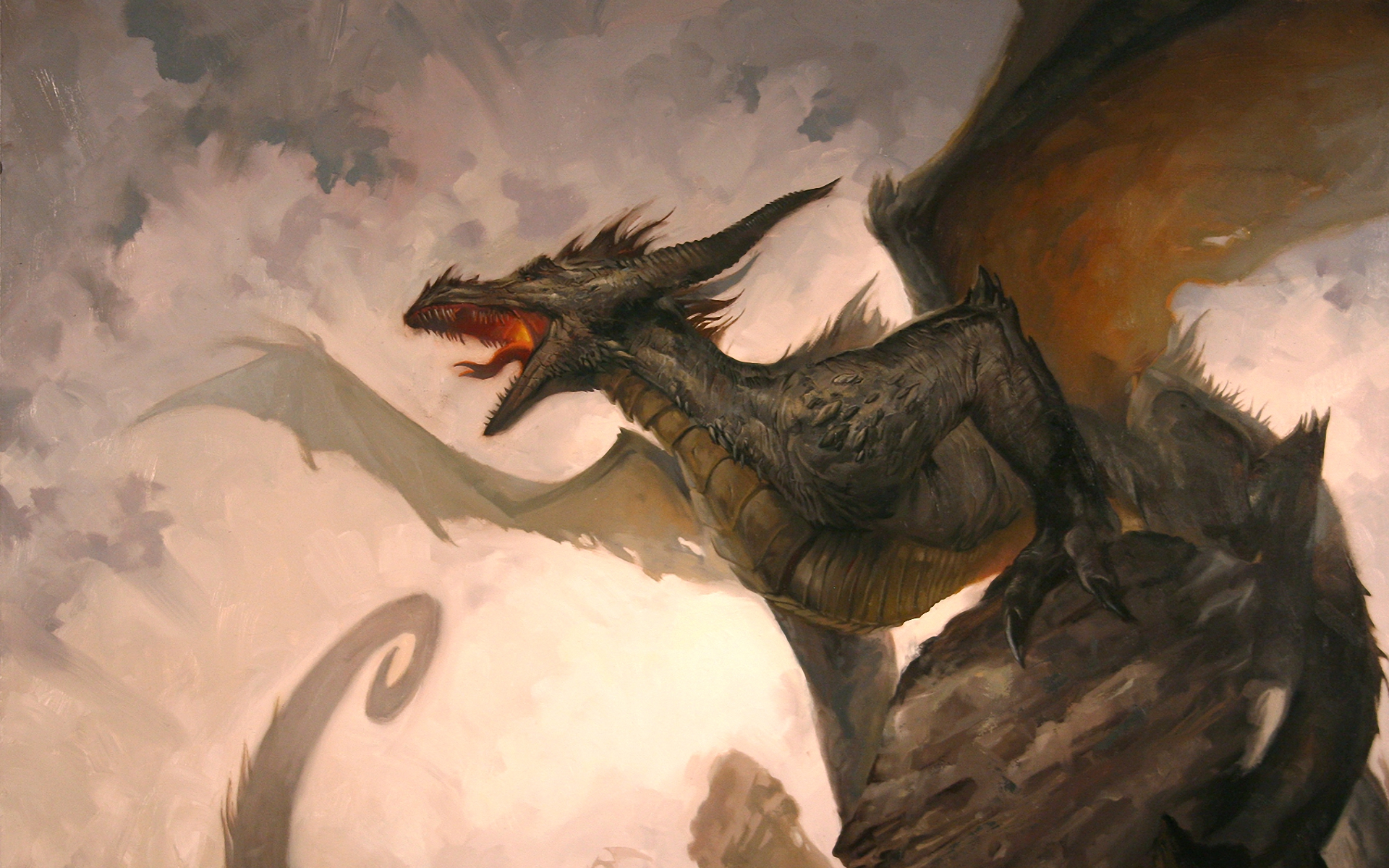 Majestic Dragon: A Stunning HD Wallpaper for Fantasy Lovers by Lucas ...