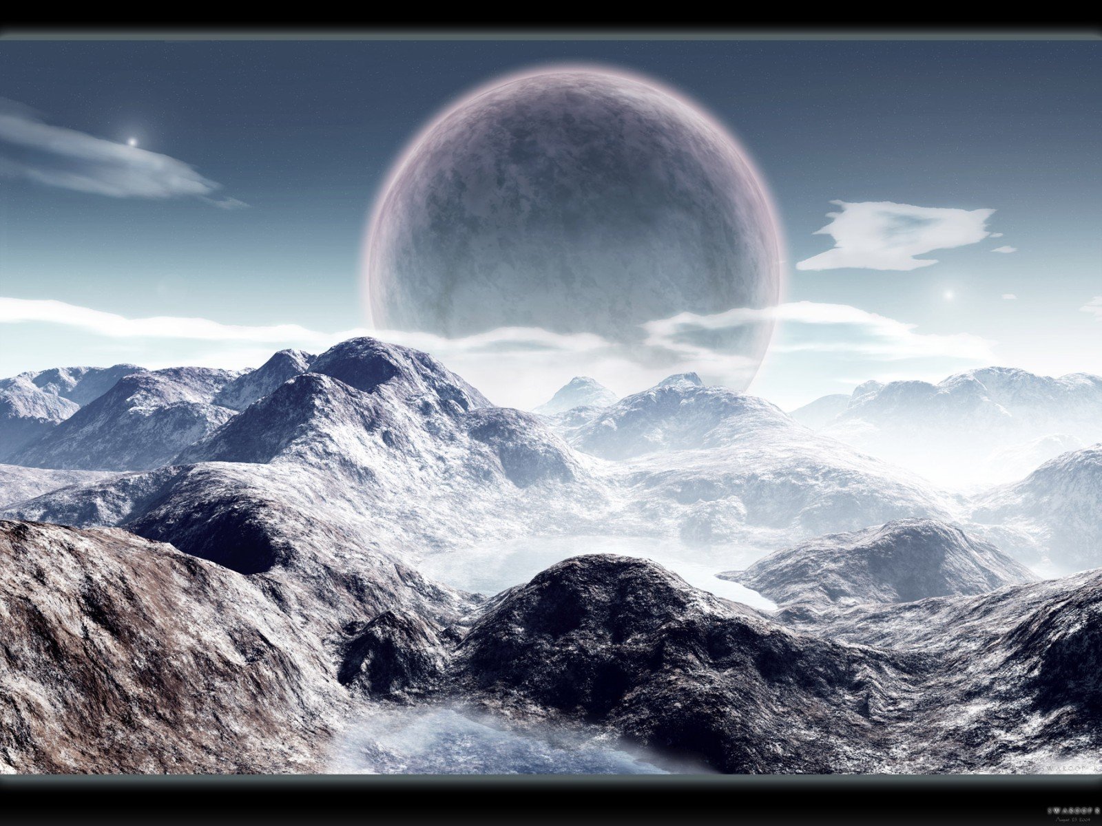 Planet Rise: Epic Sci-Fi HD Wallpaper