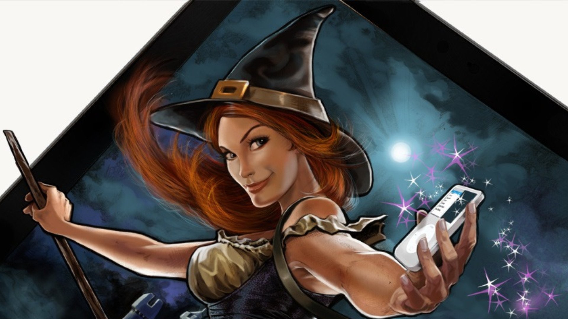 Enchanting Witch: Fantasy HD Magic Wallpaper