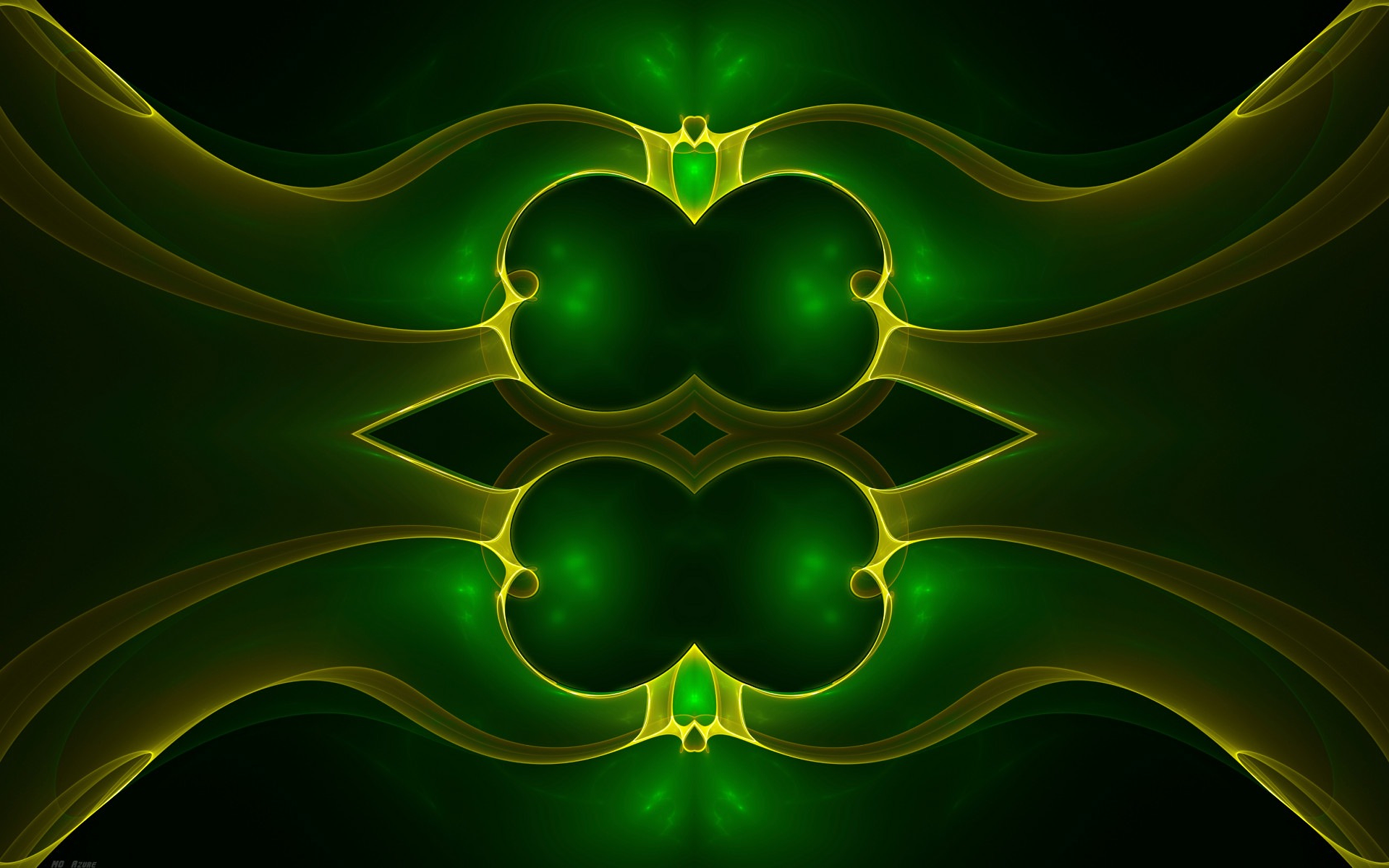 Vibrant Green Abstract HD Wallpaper