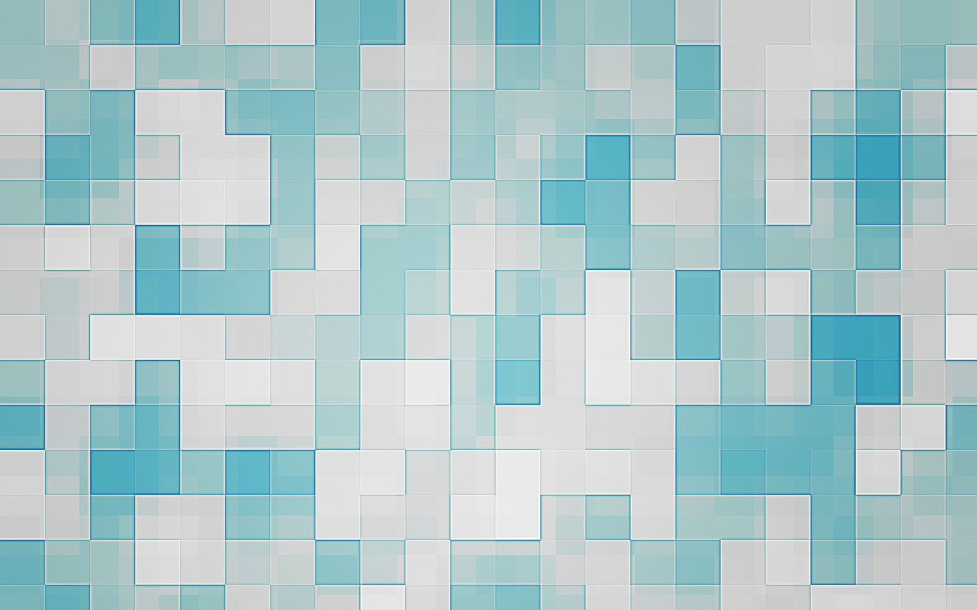 Blue Mosaic: Abstract Square HD Wallpaper