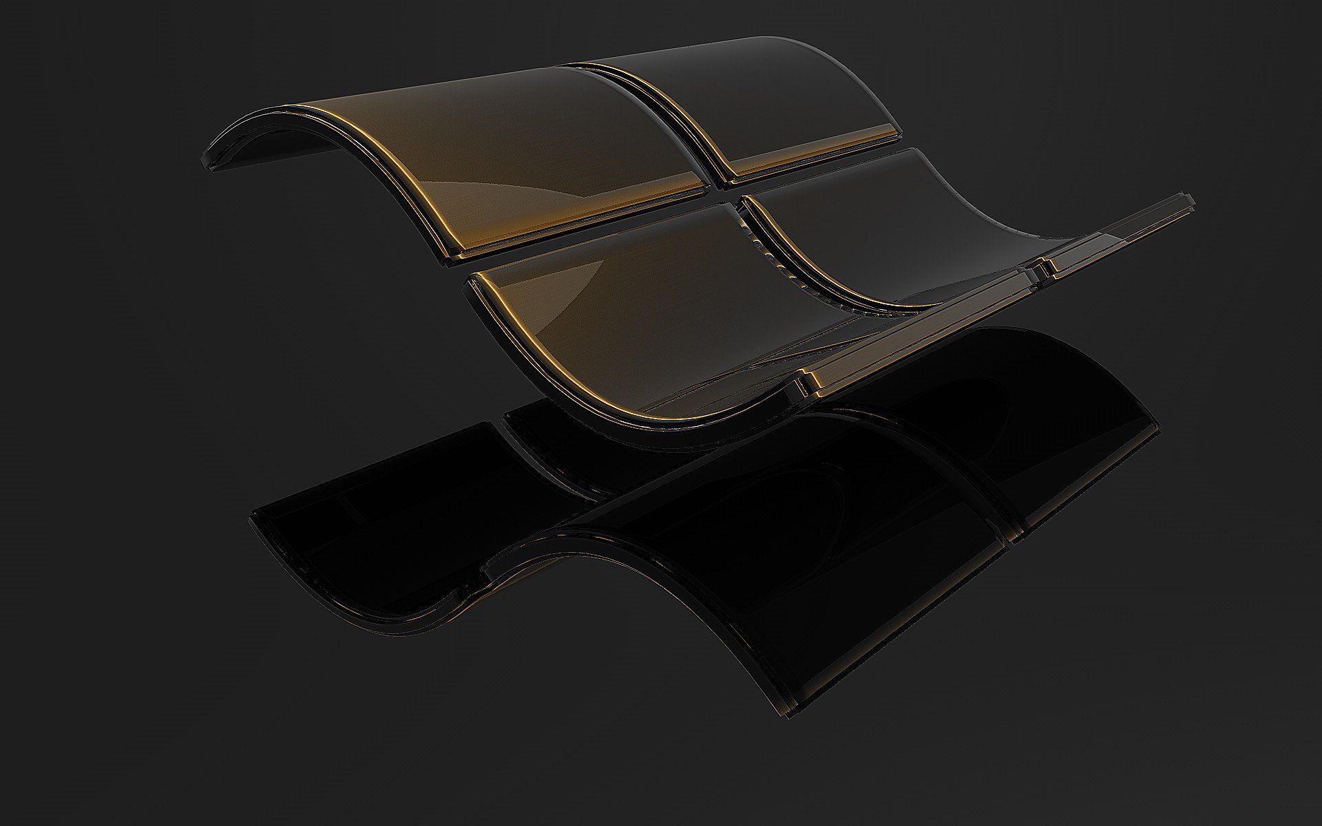 Sleek Tech Wave: HD Windows Innovation Wallpaper