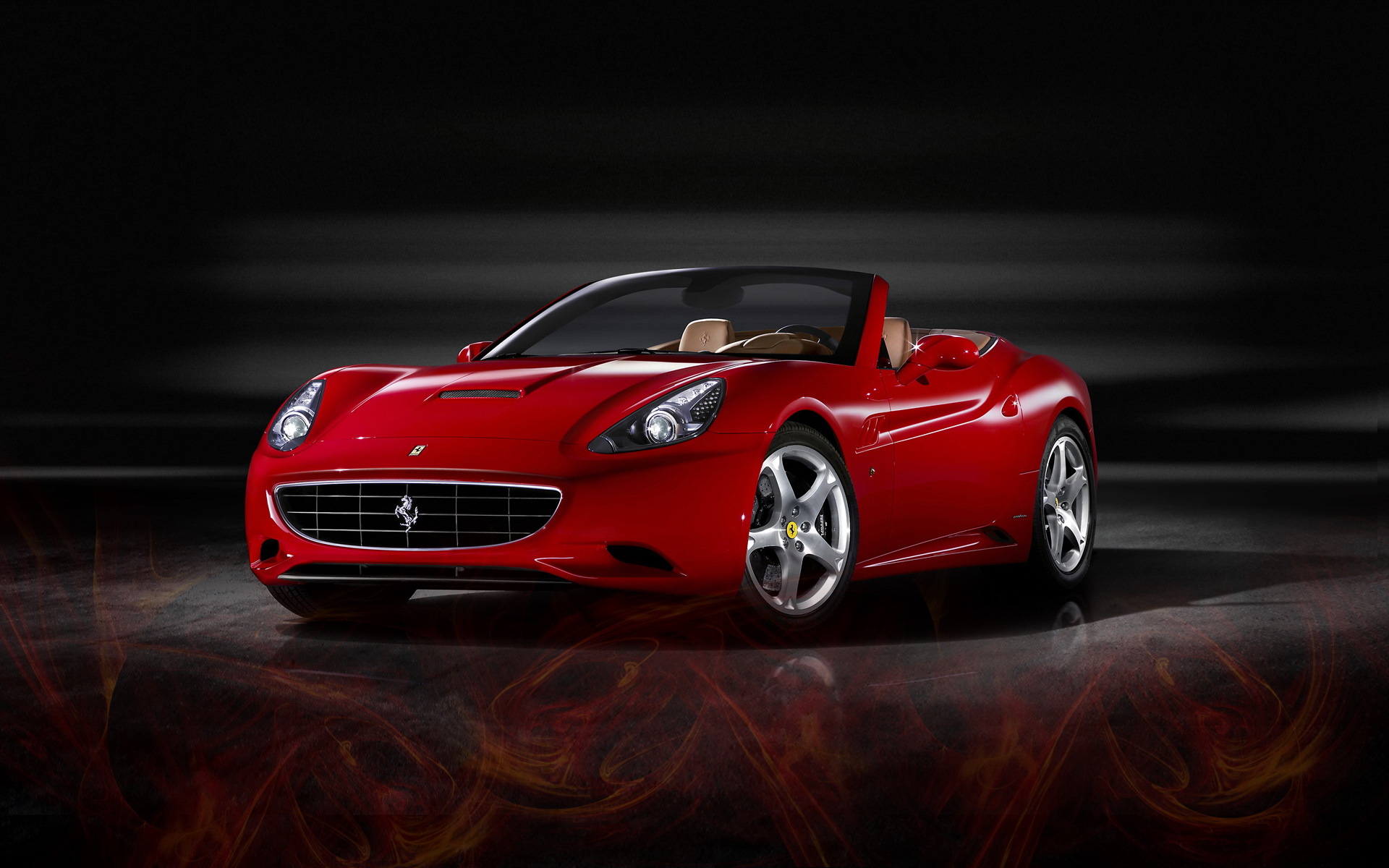 Sleek Red Ferrari HD Wallpaper: Ultimate Sports Car Elegance