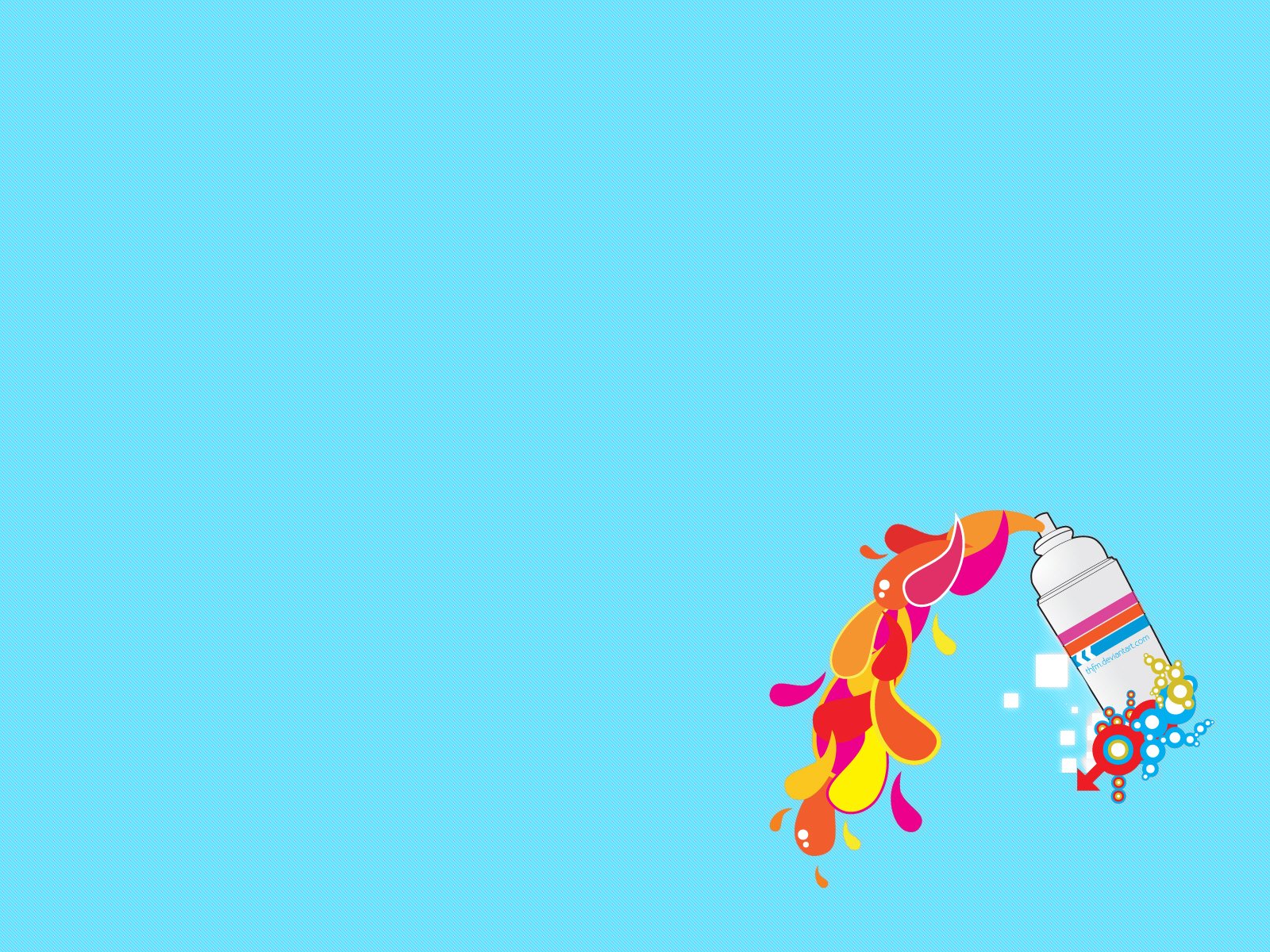 Vibrant Graffiti Splash: HD Wallpaper for Artistic Inspiration