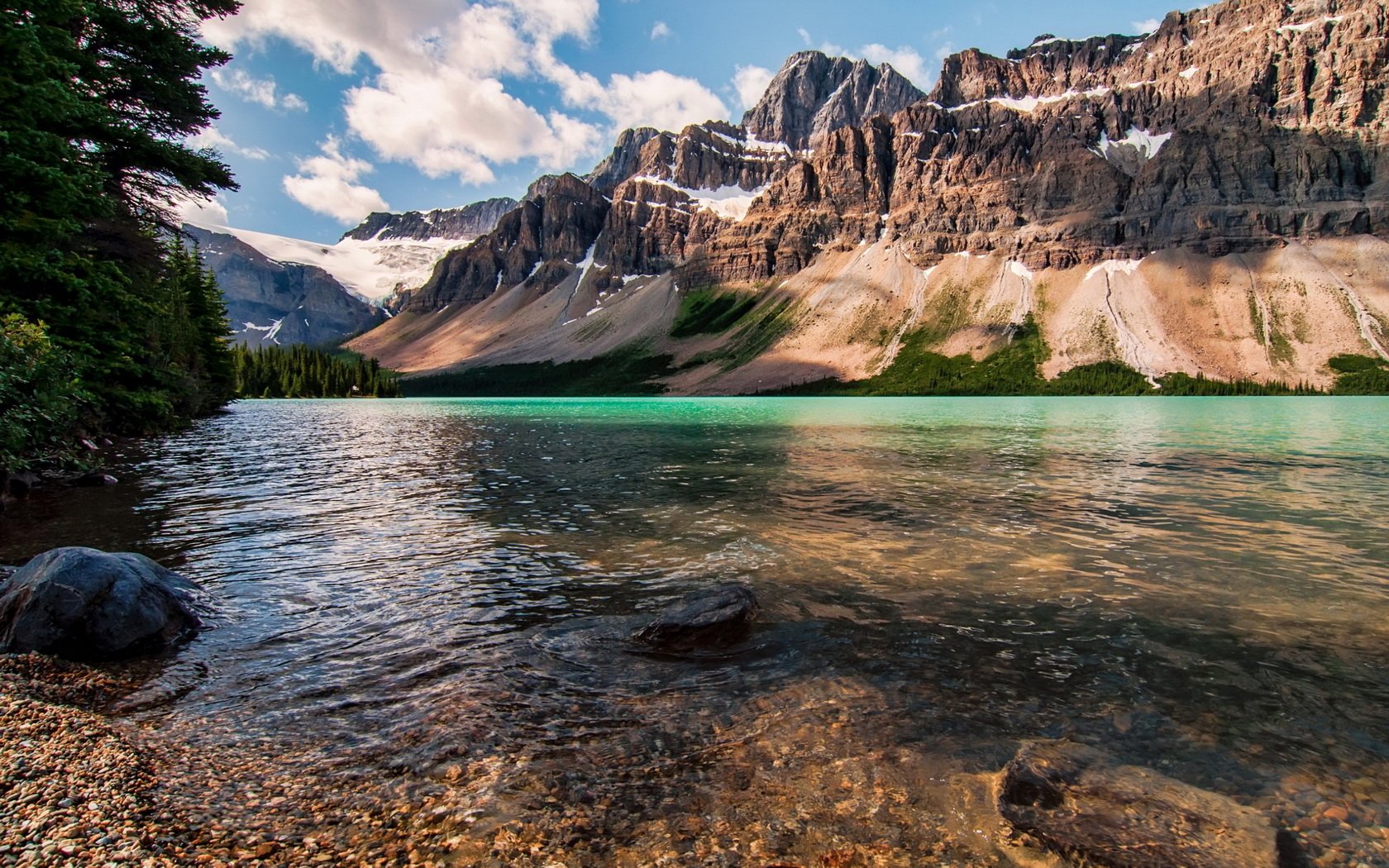 Alpine River Mirror — HD Nature Wallpaper | 1680x1050 | Wallpaper Abyss