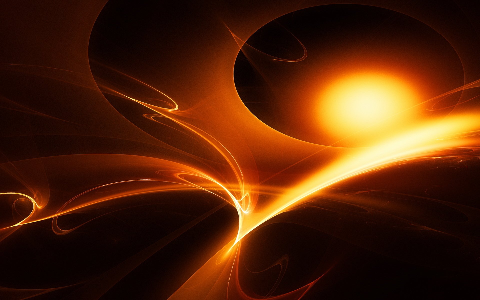 Radiant Light Shapes: Artistic Glow HD Wallpaper