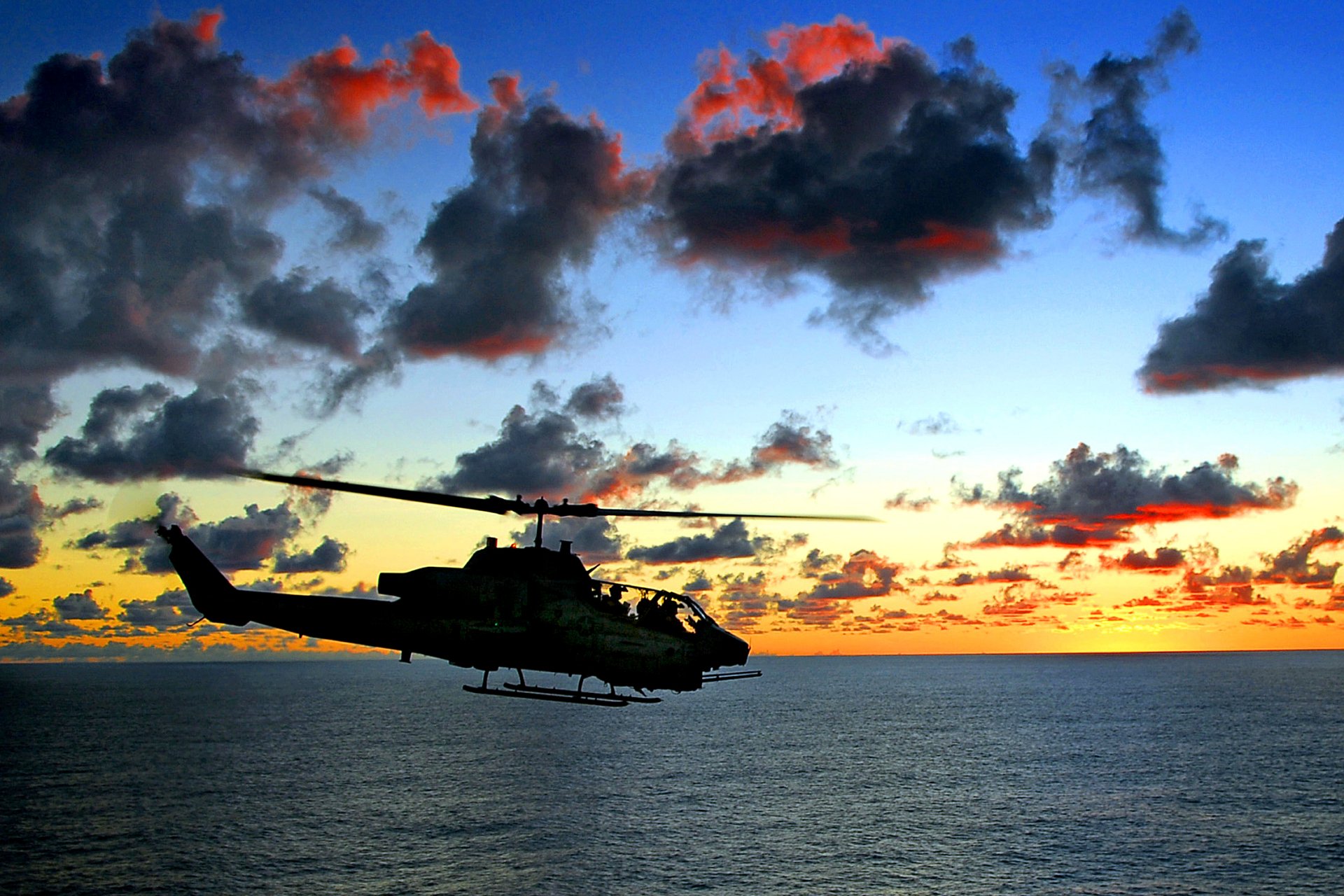 Bell AH-1 Cobra Military Helicopter HD Wallpaper at Sunset | 2238x1492 ...