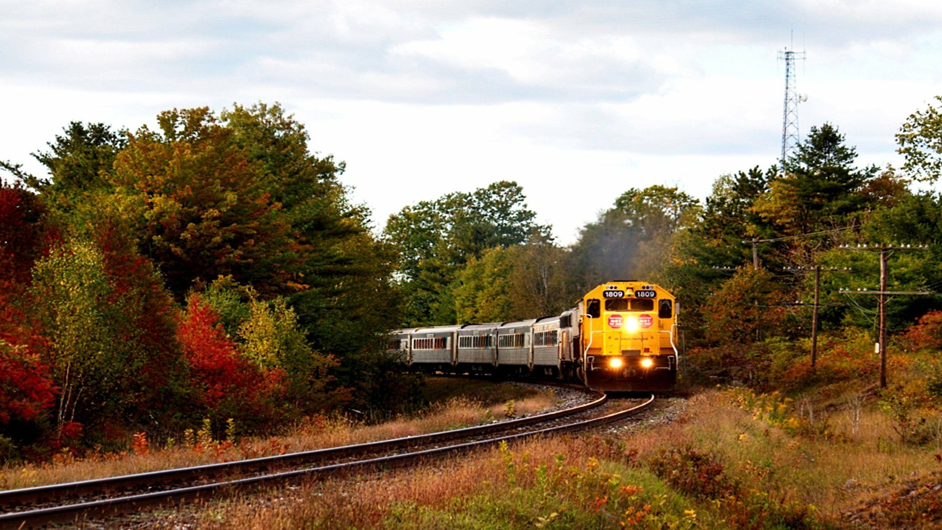 Scenic Train Journey - HD Wallpaper