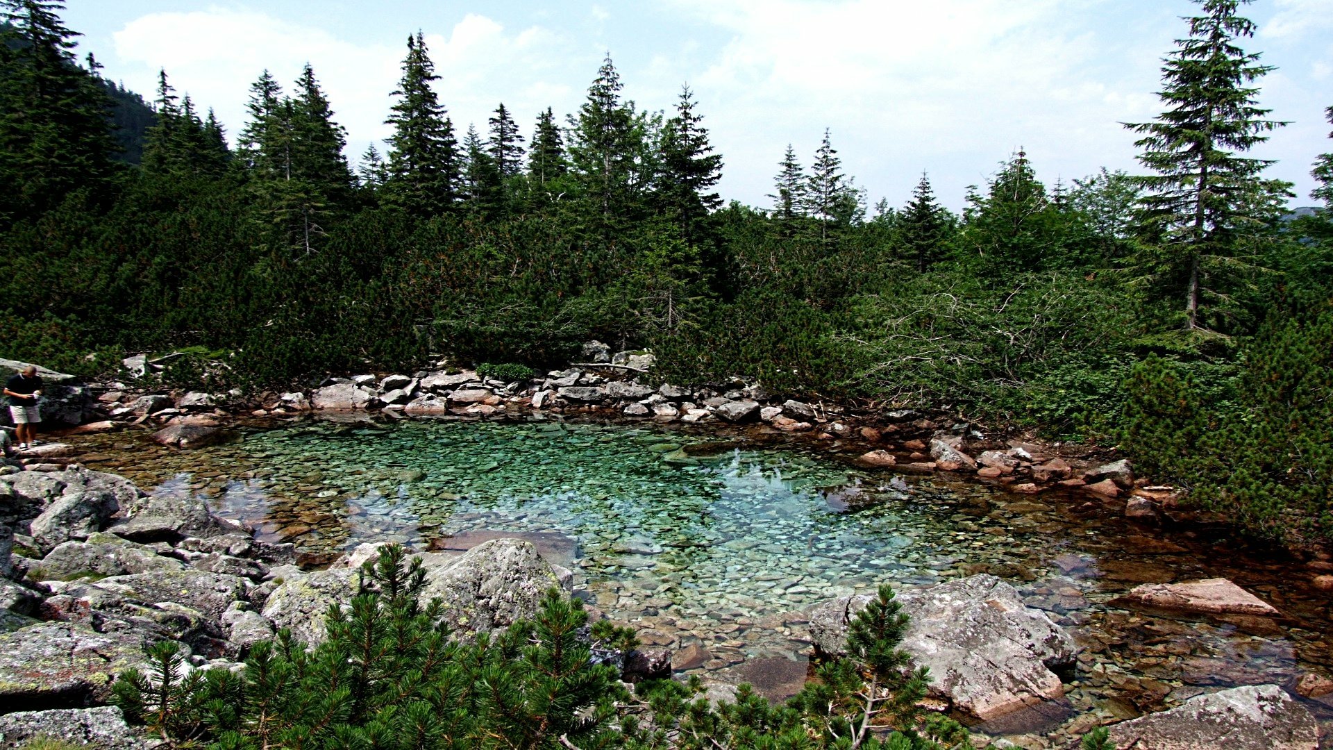 Crystal Clear Lake: Stunning HD Nature Wallpaper