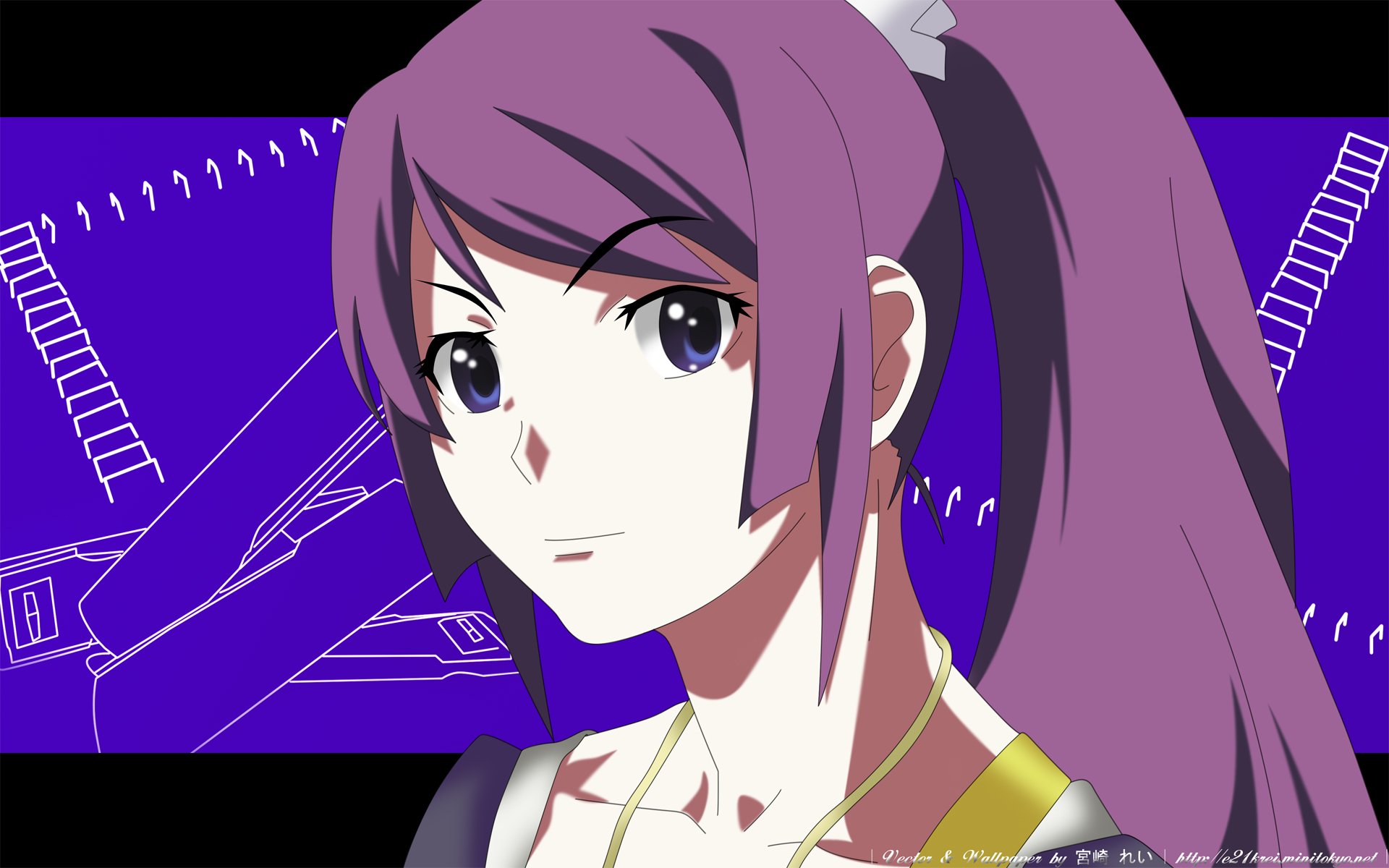 Download Hitagi Senjōgahara Anime Monogatari (Series) HD Wallpaper