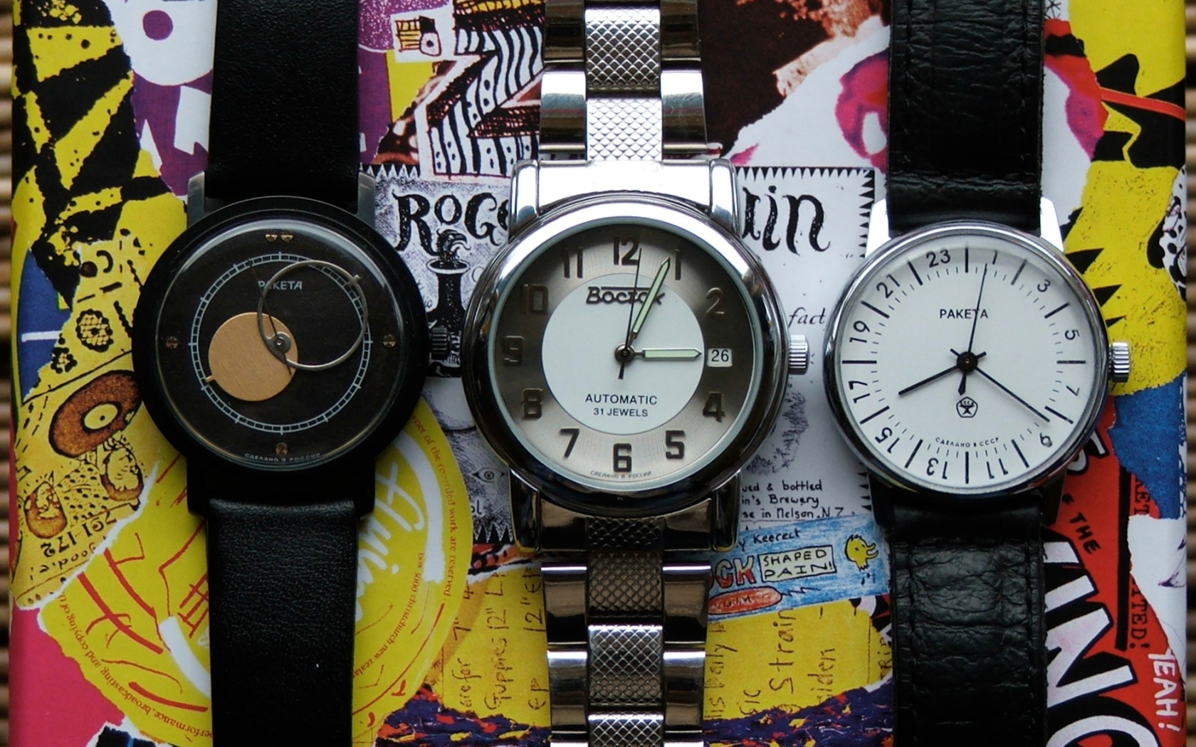 Download Raketa Wostok Man Made Watch Wallpaper