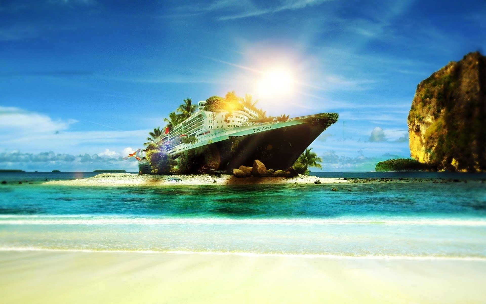 Download Fantasy Ship HD Wallpaper