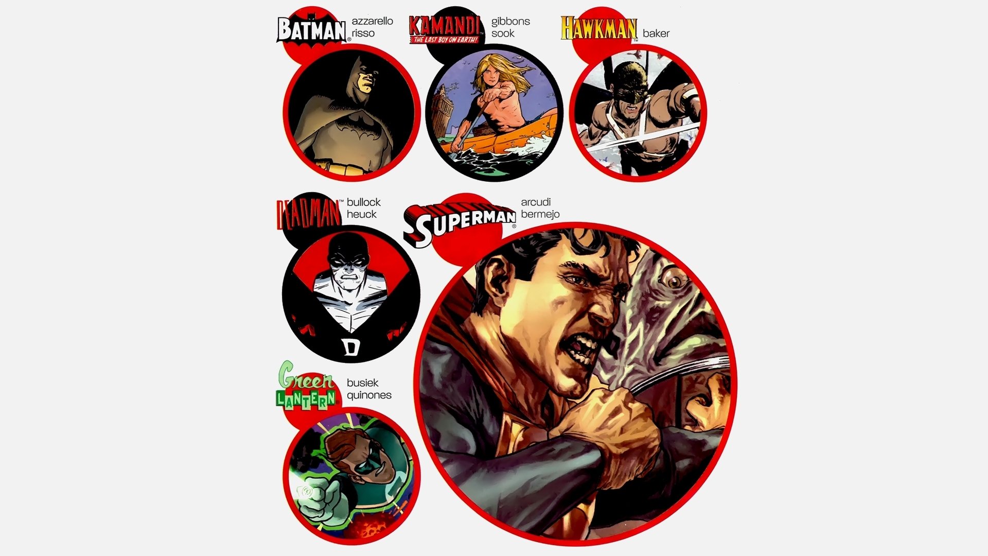 DC Legends HD Collage - Superman, Batman, Green Lantern, Deadman ...